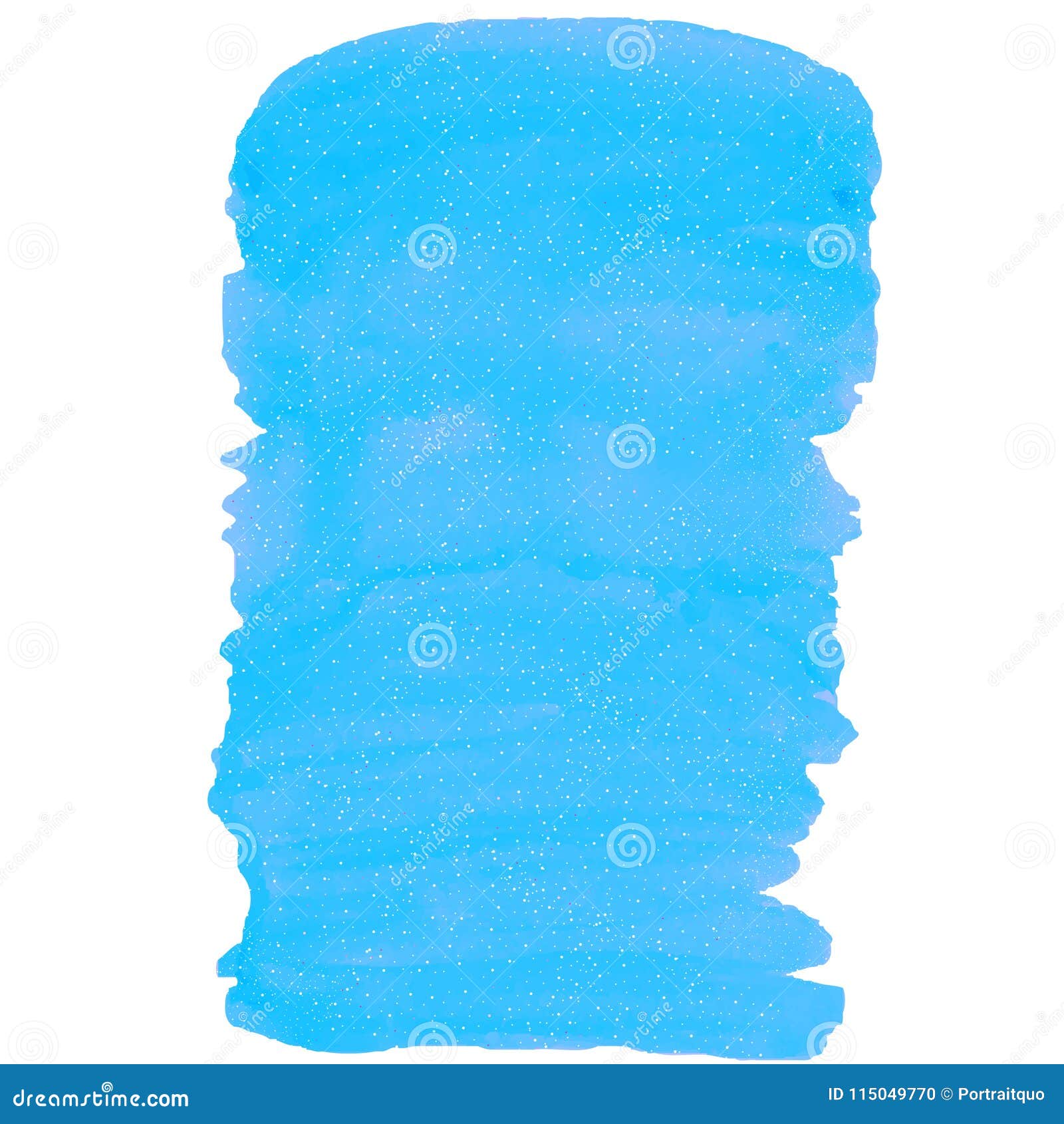 A Bright Blue Paint Vector Spot on a White Background Stock ...