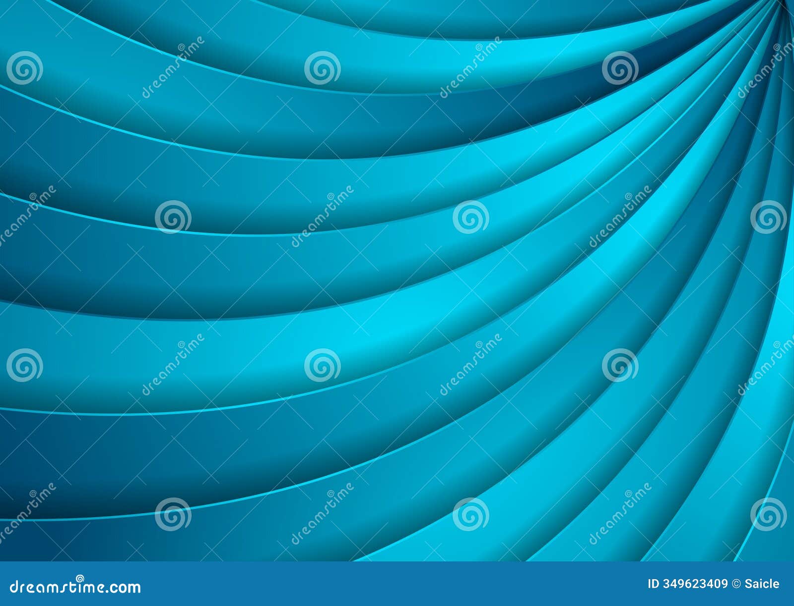 Bright Blue Paper Waves Minimal Abstract Elegant Background Stock ...