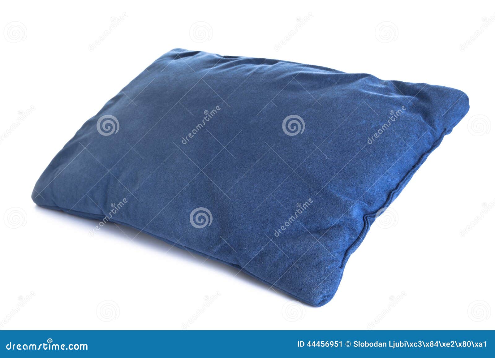 Bright blue pillow stock image. Image of feather, bedroom - 44456951