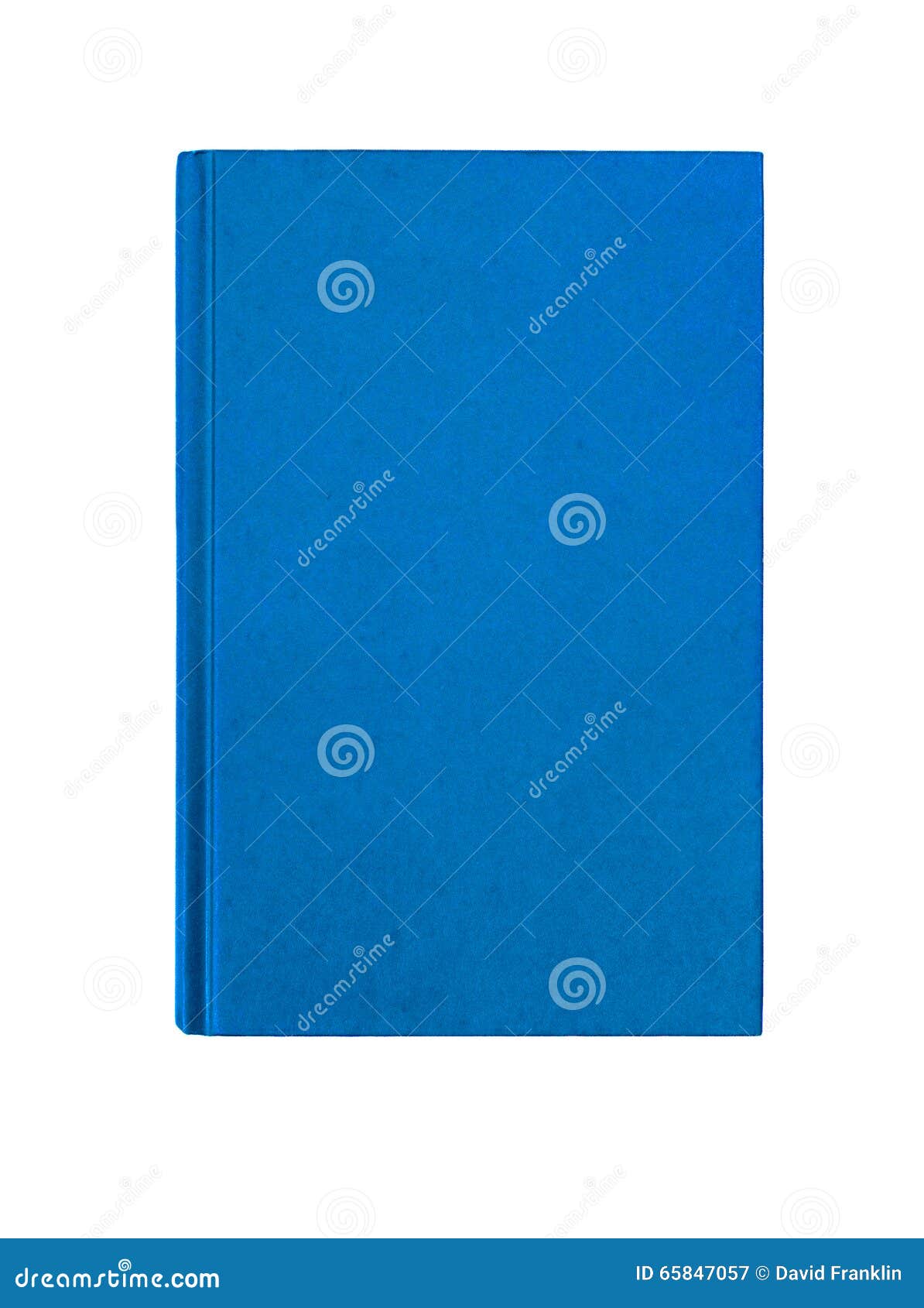 Bright Blue Plain Hardcover Book Front Cover Upright Vertical Stock ...
