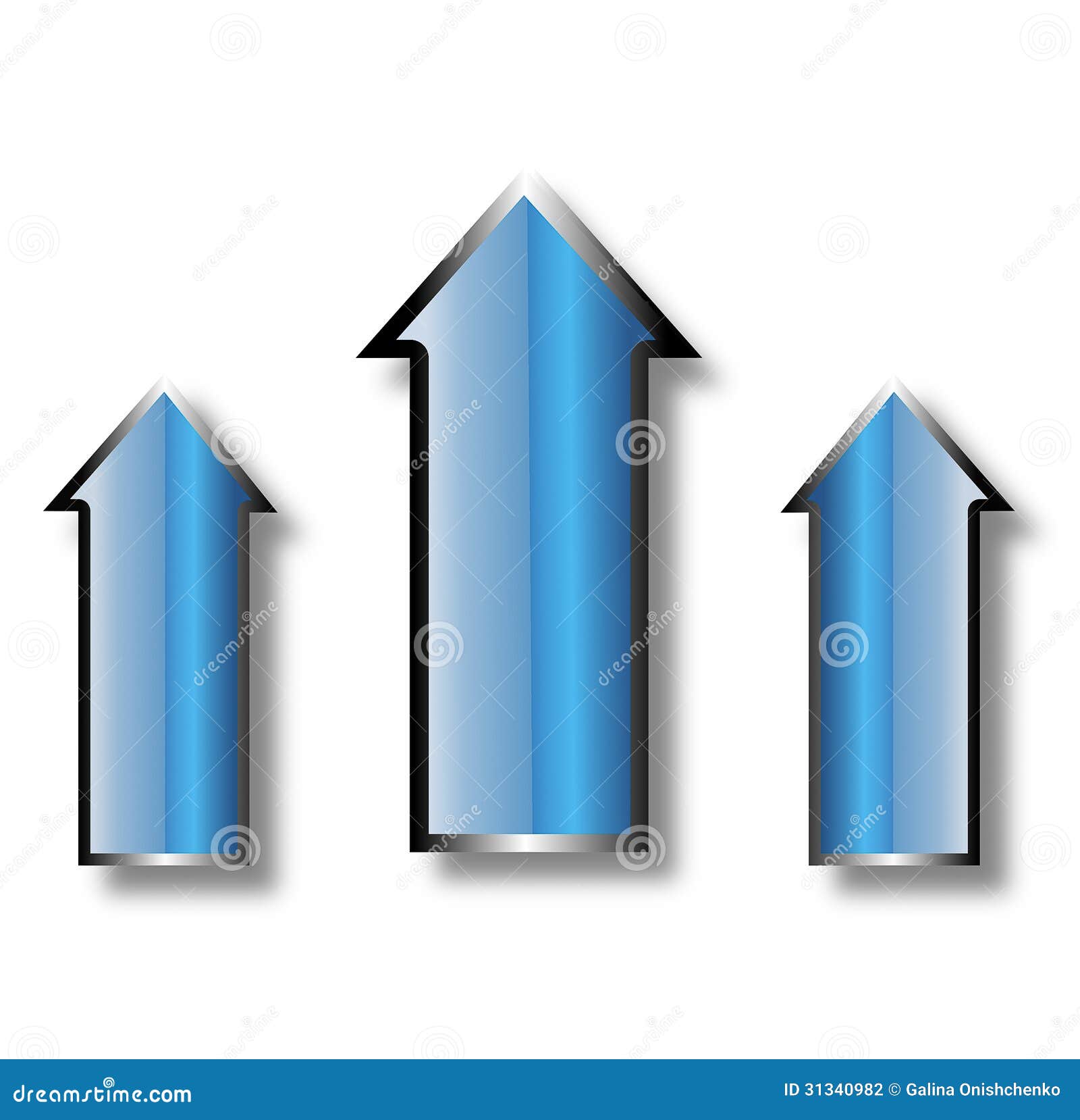 Bright blue pointers stock illustration. Illustration of finishing ...