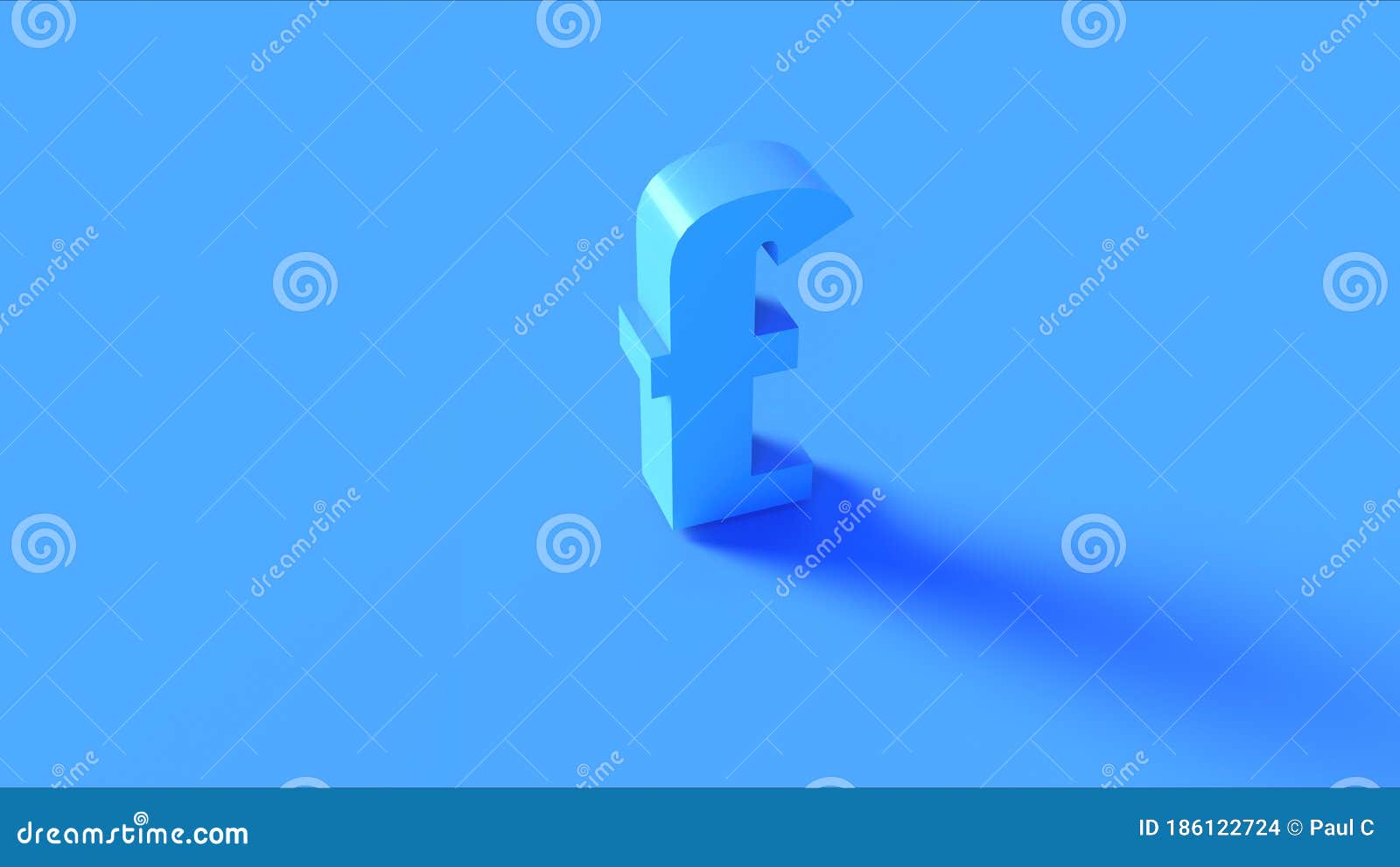 Bright Blue Pound Sign stock illustration. Illustration of font - 186122724