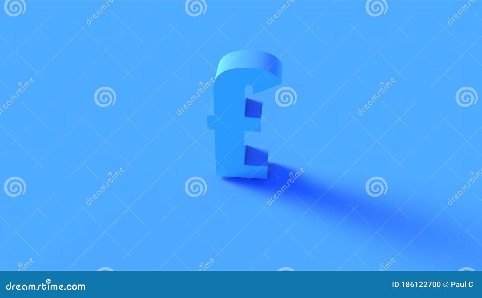 Bright Blue Pound Sign stock illustration. Illustration of pound ...