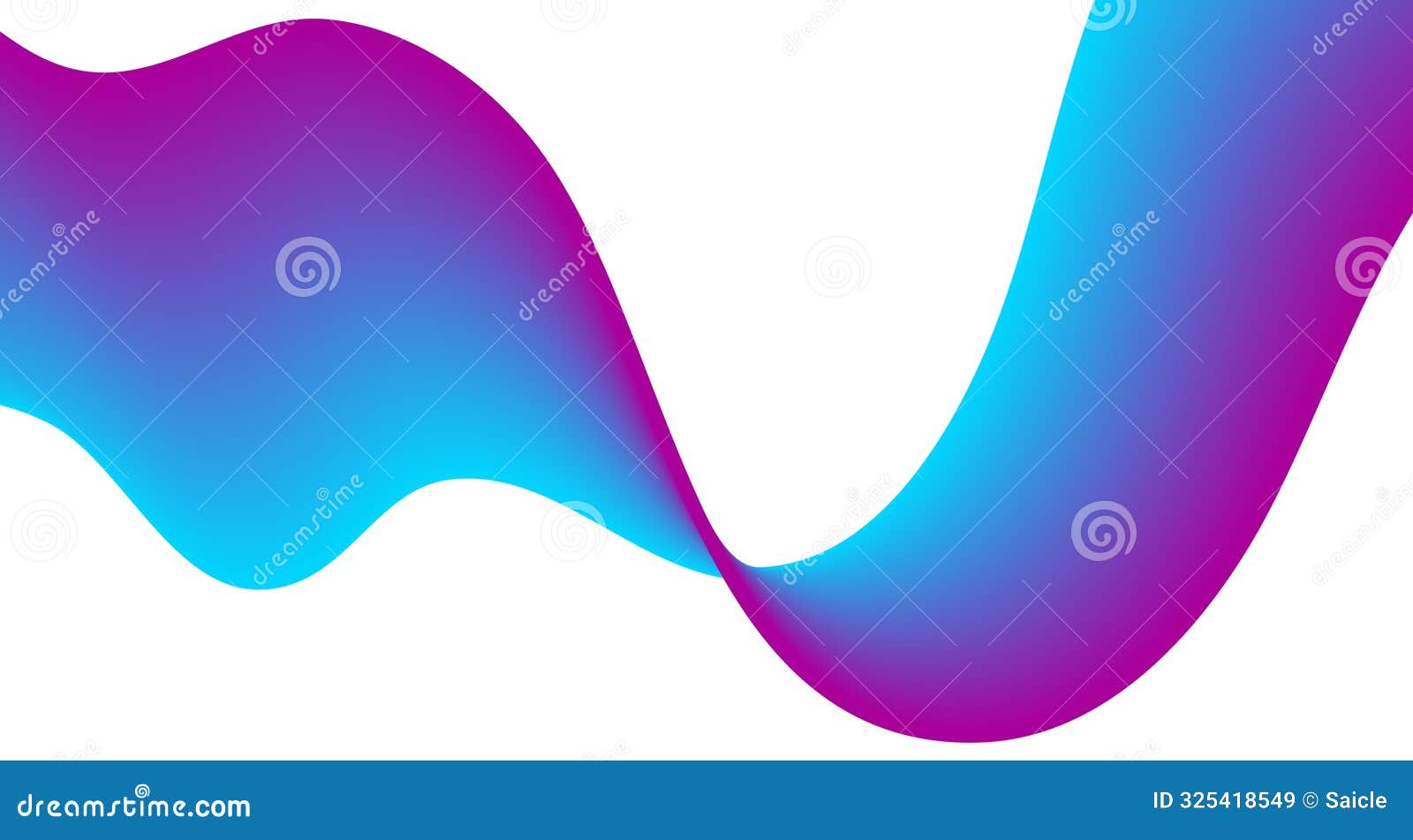 Bright Blue Purple Smooth Glossy Wave Abstract Elegant Background Stock ...