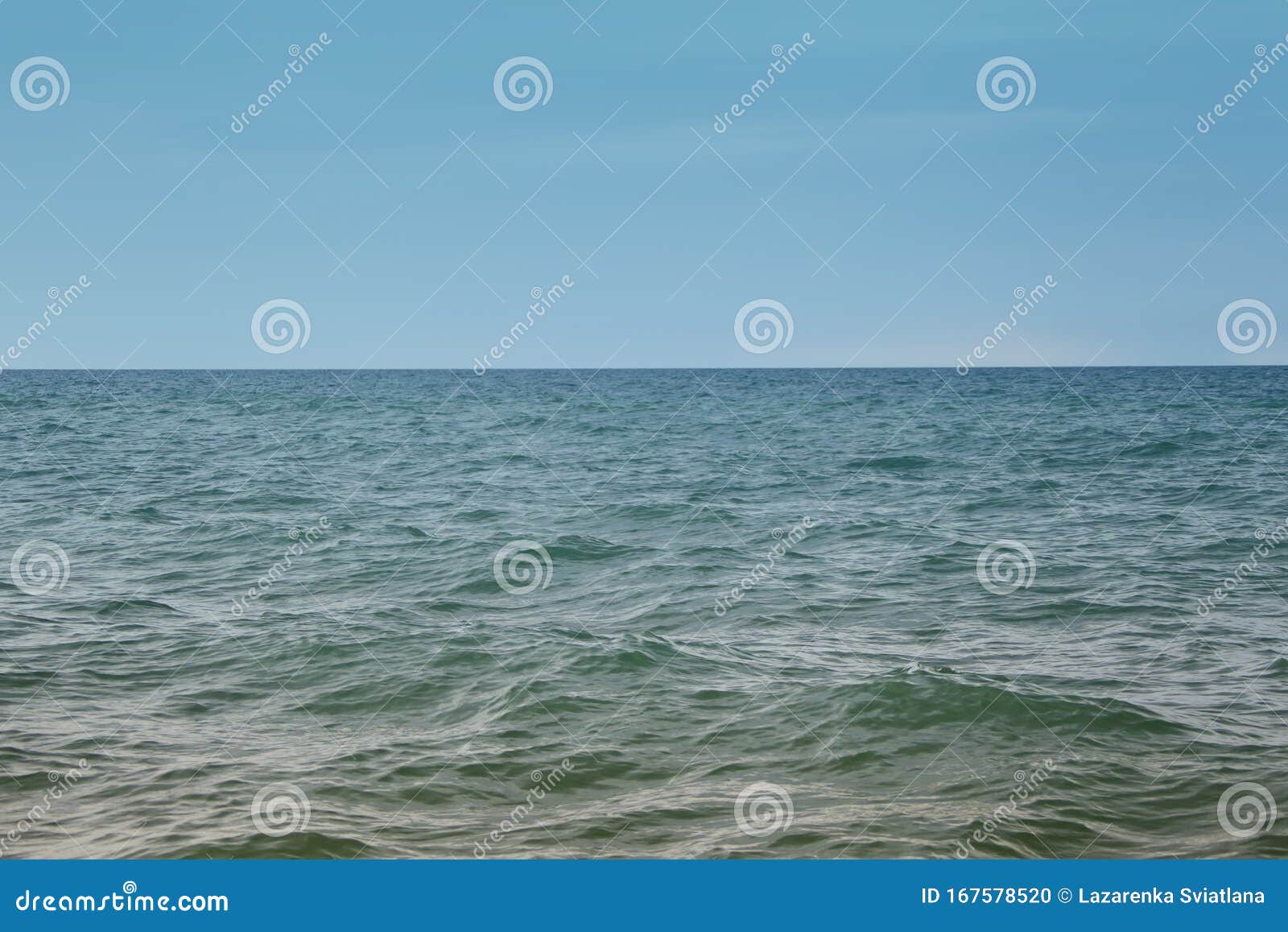 Bright Blue Sea and Sky. Sea Water Stock Photo - Image of nature ...