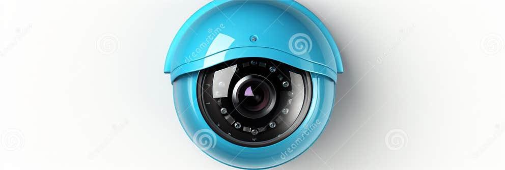 Security Camera Design in Vibrant Blue Showcasing Innovative Technology ...