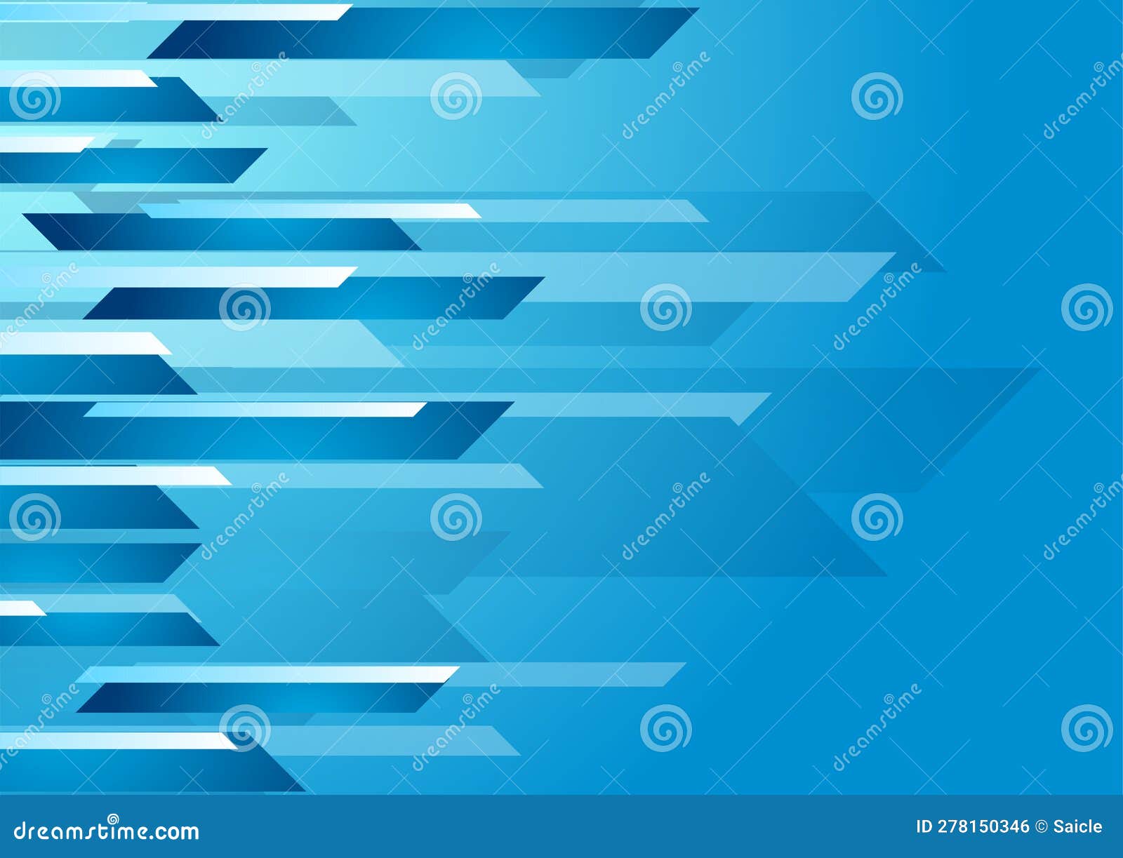 Bright Blue Shiny Geometric Tech Abstract Background Stock Vector ...