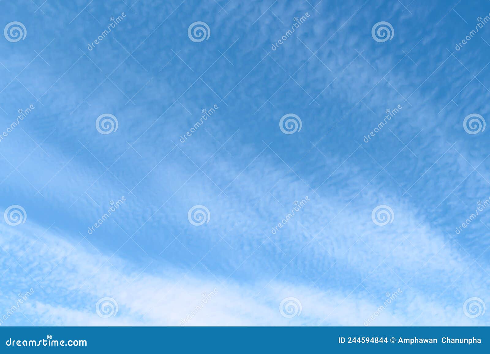 Bright Blue Sky Background with White Clouds Patterns and Natural Light ...