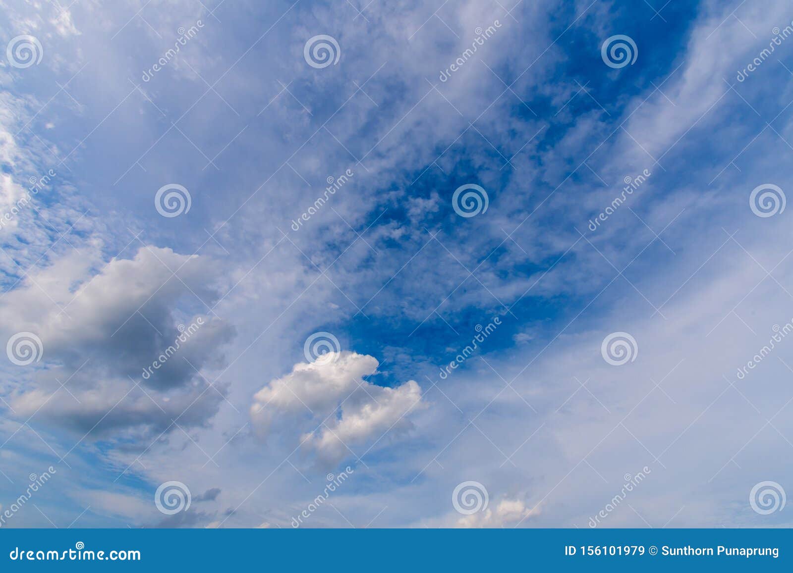 Bright blue sky stock image. Image of space, cloud, cloudy - 156101979