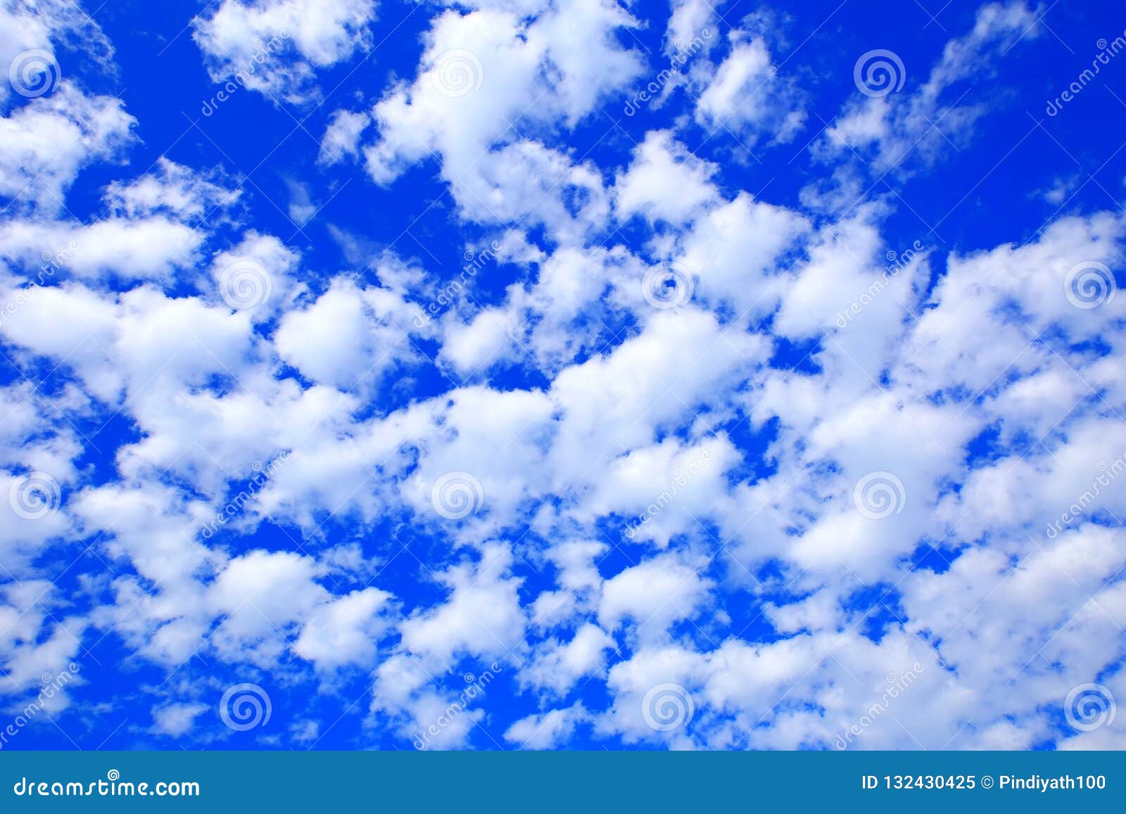 Bright Blue Sky with Clouds Stock Image - Image of weather, white ...