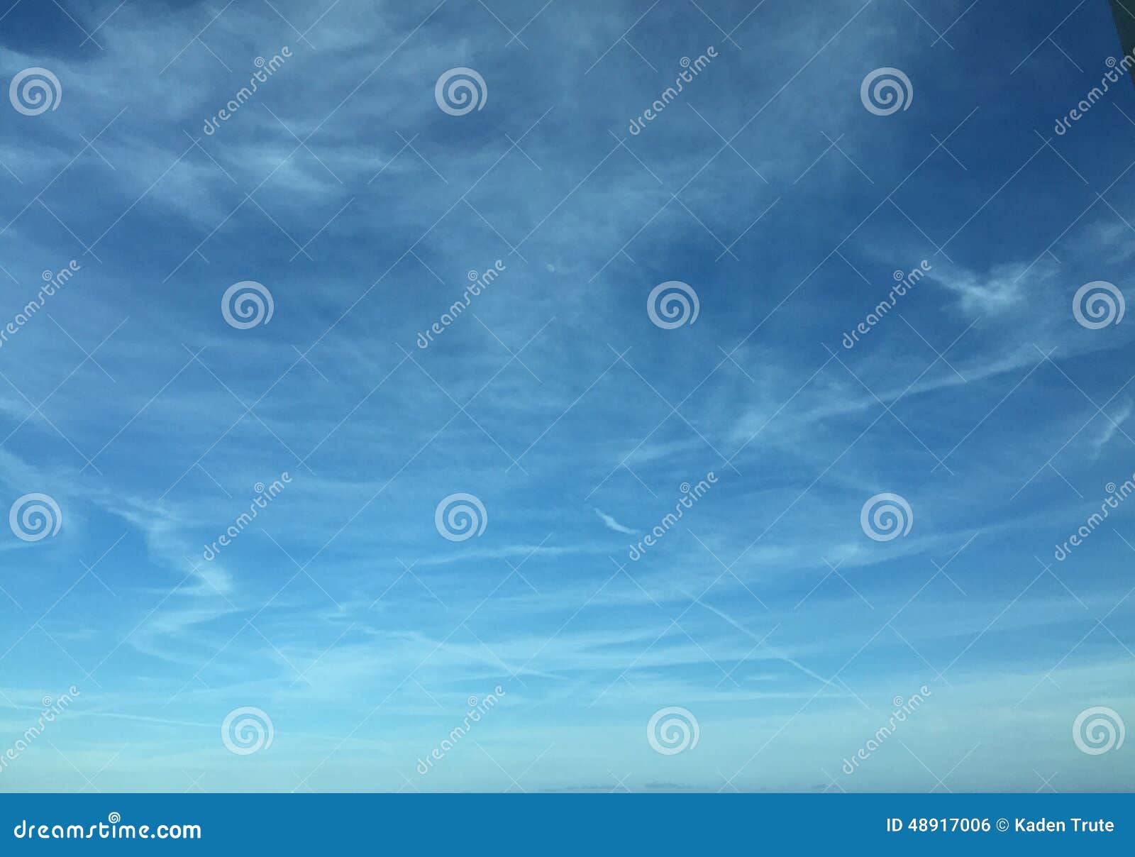 Bright Blue Sky editorial photo. Image of azure, bright - 48917006