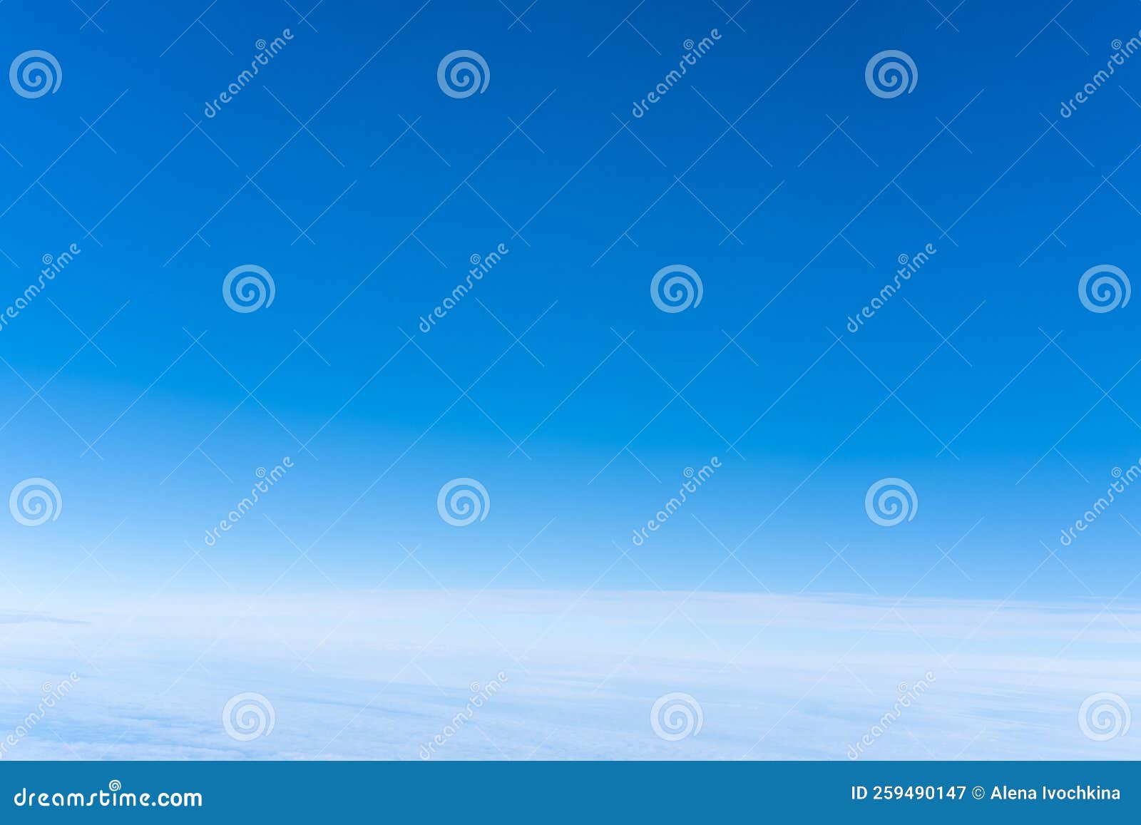 Bright Blue Sky Gradient Background. Clear Empty Sky Texture, Blank ...