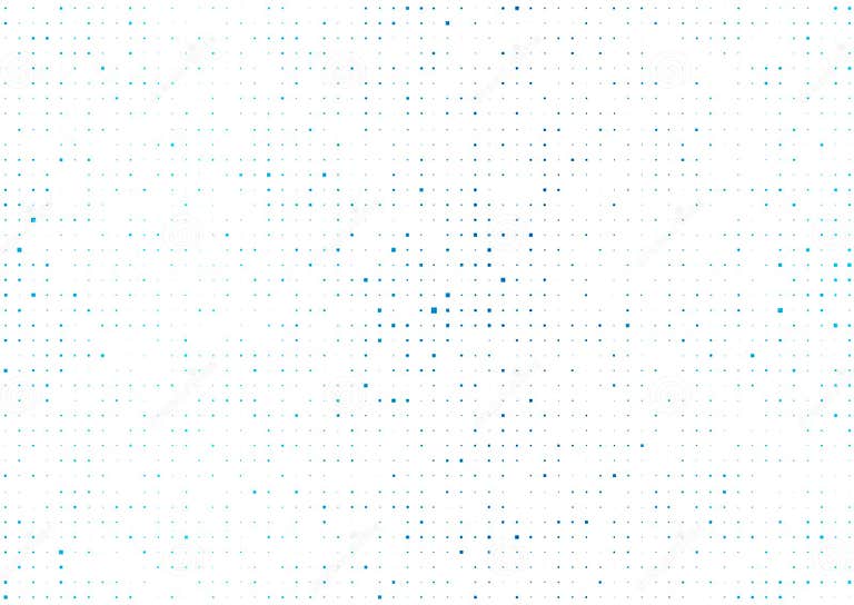Bright Blue Small Square Dots Abstract Background Stock Vector ...