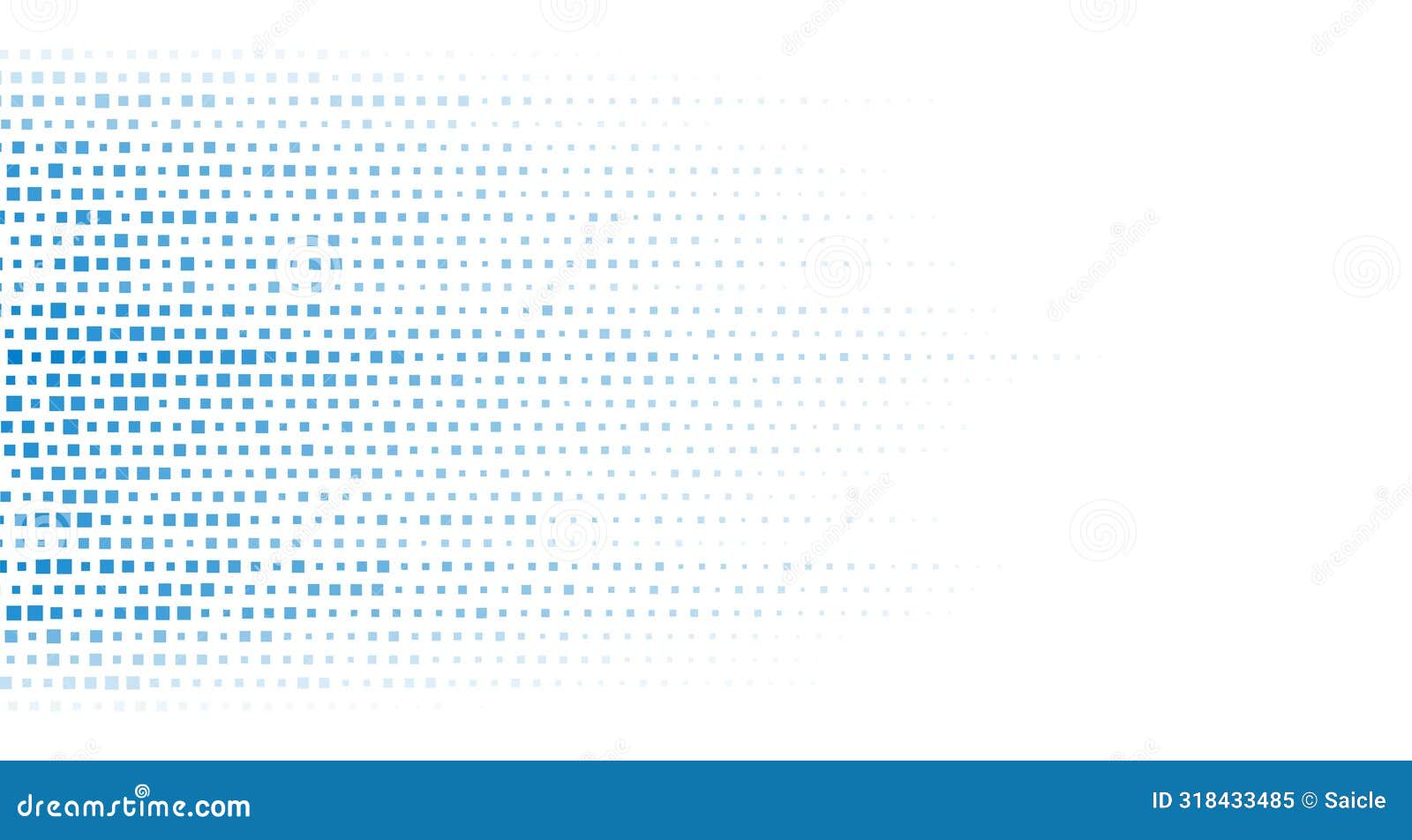 Bright Blue Small Square Dots Abstract Hi-tech Background Stock Vector ...