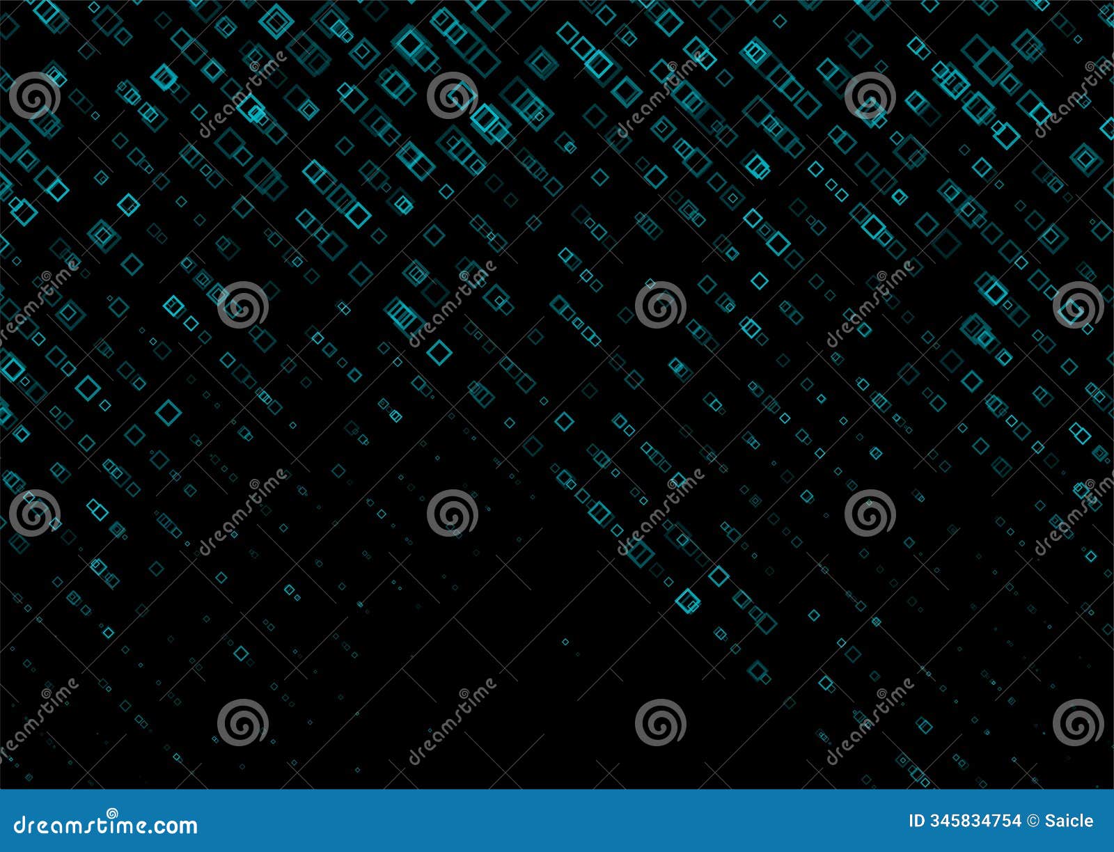 Bright Blue Small Square Dots Abstract Hi-tech Background Stock ...