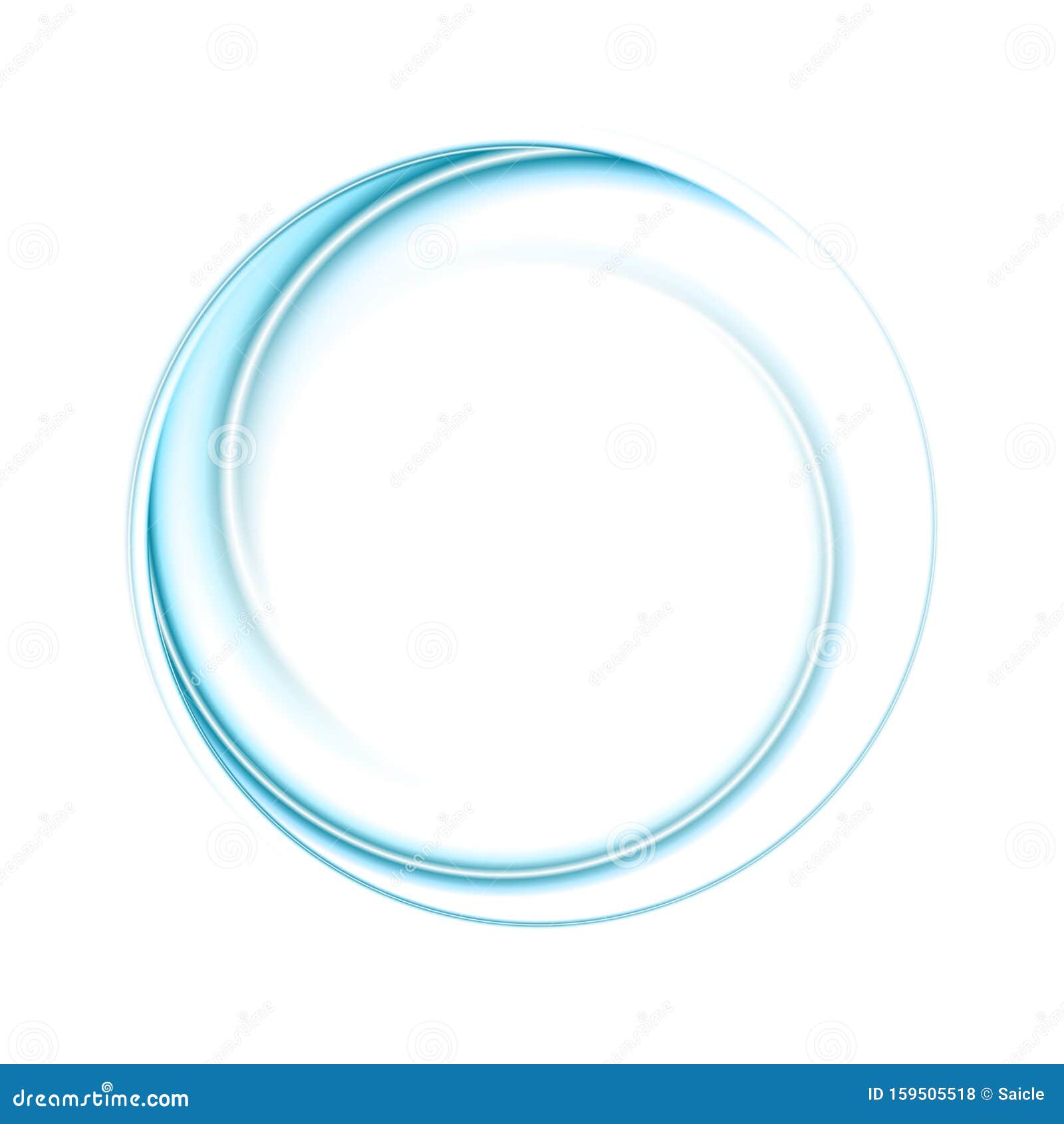 Bright Blue Smooth Abstract Circular Logo Technology Background Stock ...