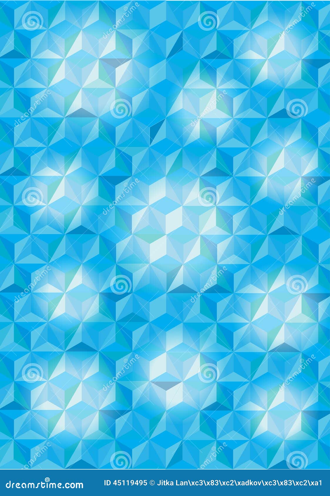 Bright Blue Triangles Background Stock Illustration - Illustration of ...