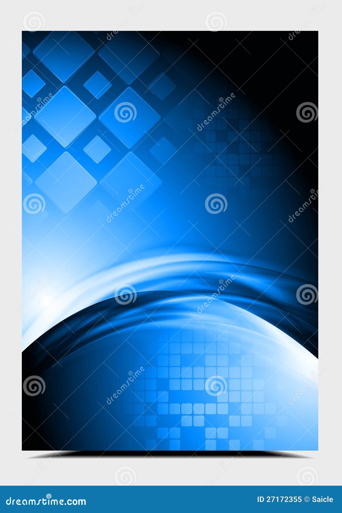 Bright Blue Vector Design. Hi-tech Style Stock Vector - Illustration of ...
