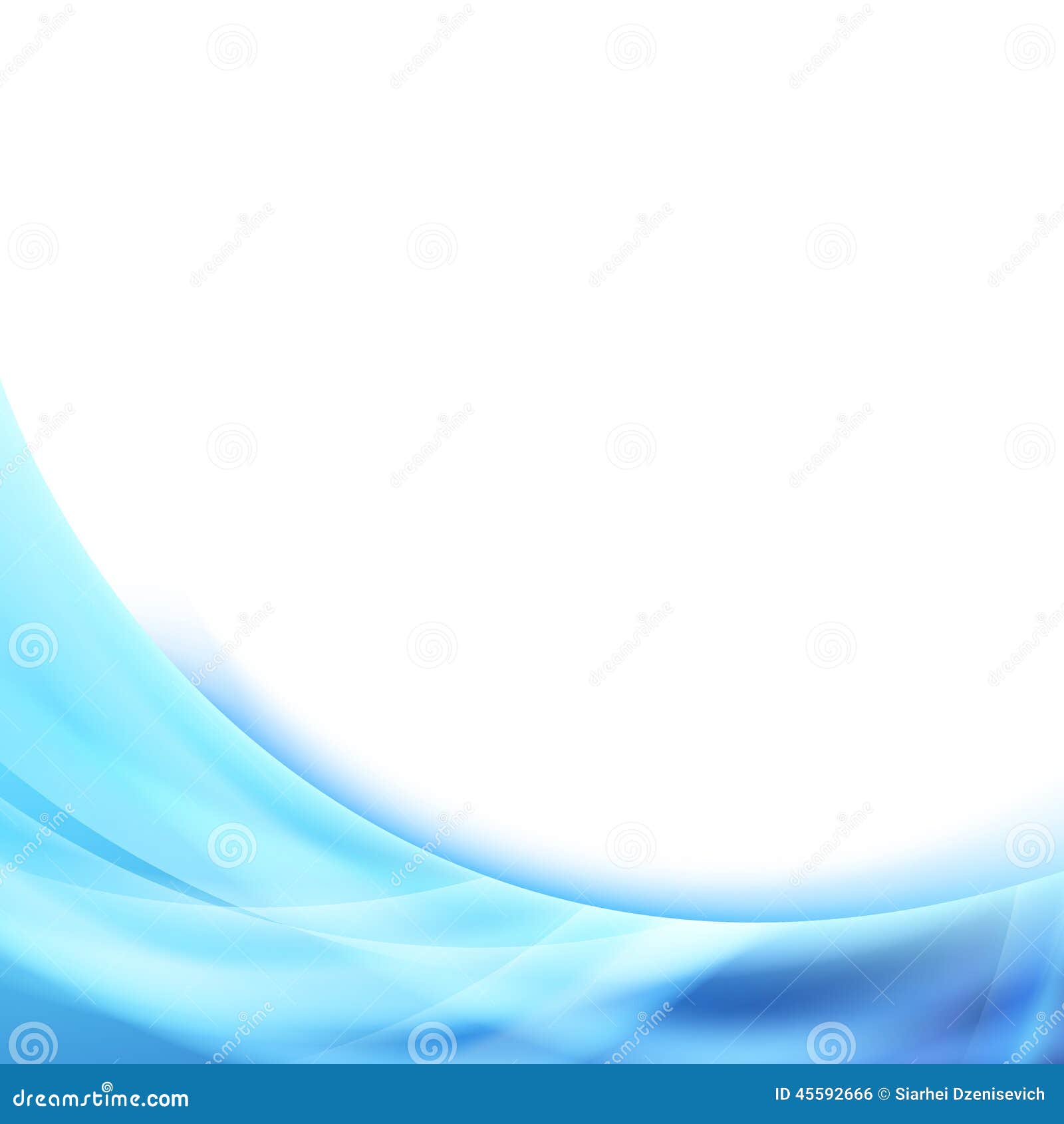 Bright Blue Wave Glowing Border Background Stock Vector - Illustration ...