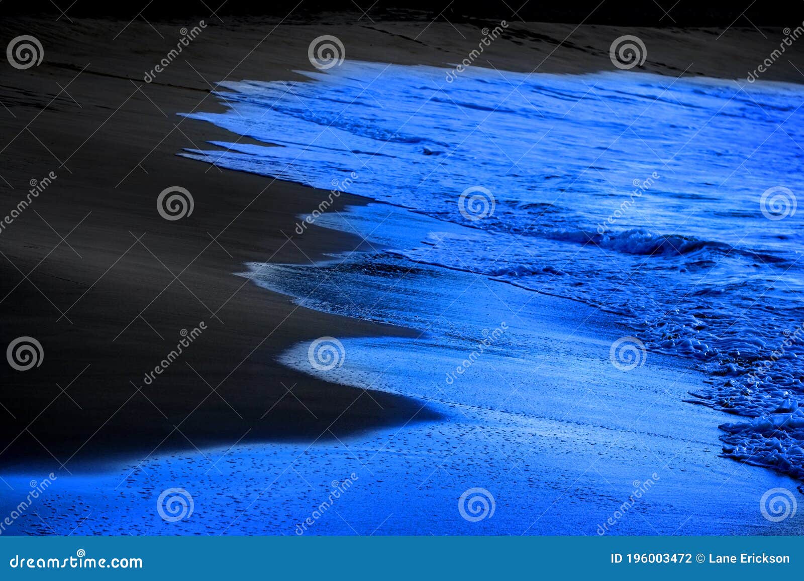 Waves on a Beach from Ocean Swell Water Blue Clean Fresh Stock Photo ...