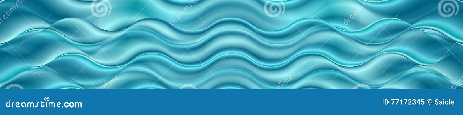 Bright Blue Wavy Header Banner Stock Vector - Illustration of colorful ...