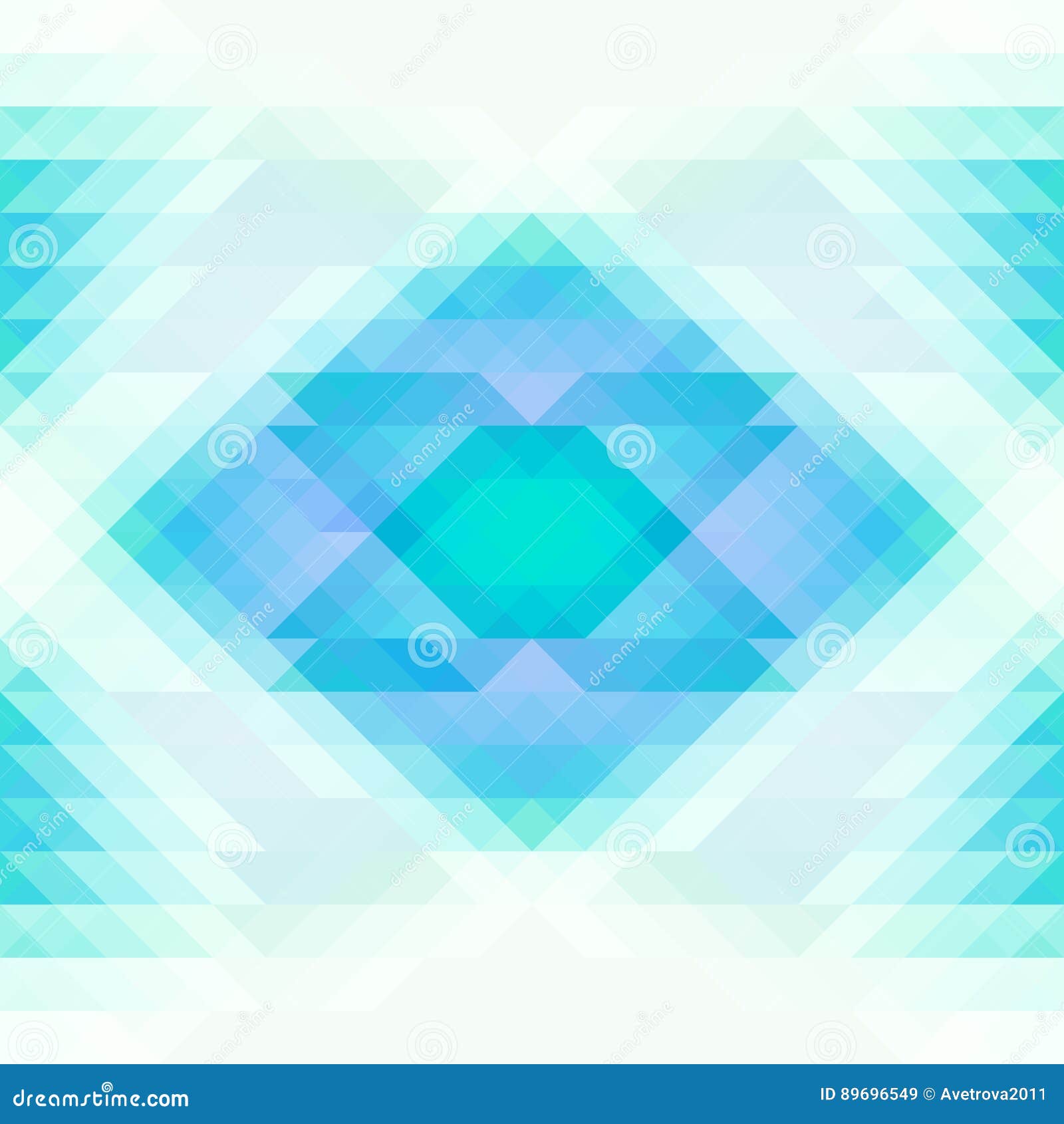 Bright Blue and White Triangles and Rhombus Abstract Seamless ...
