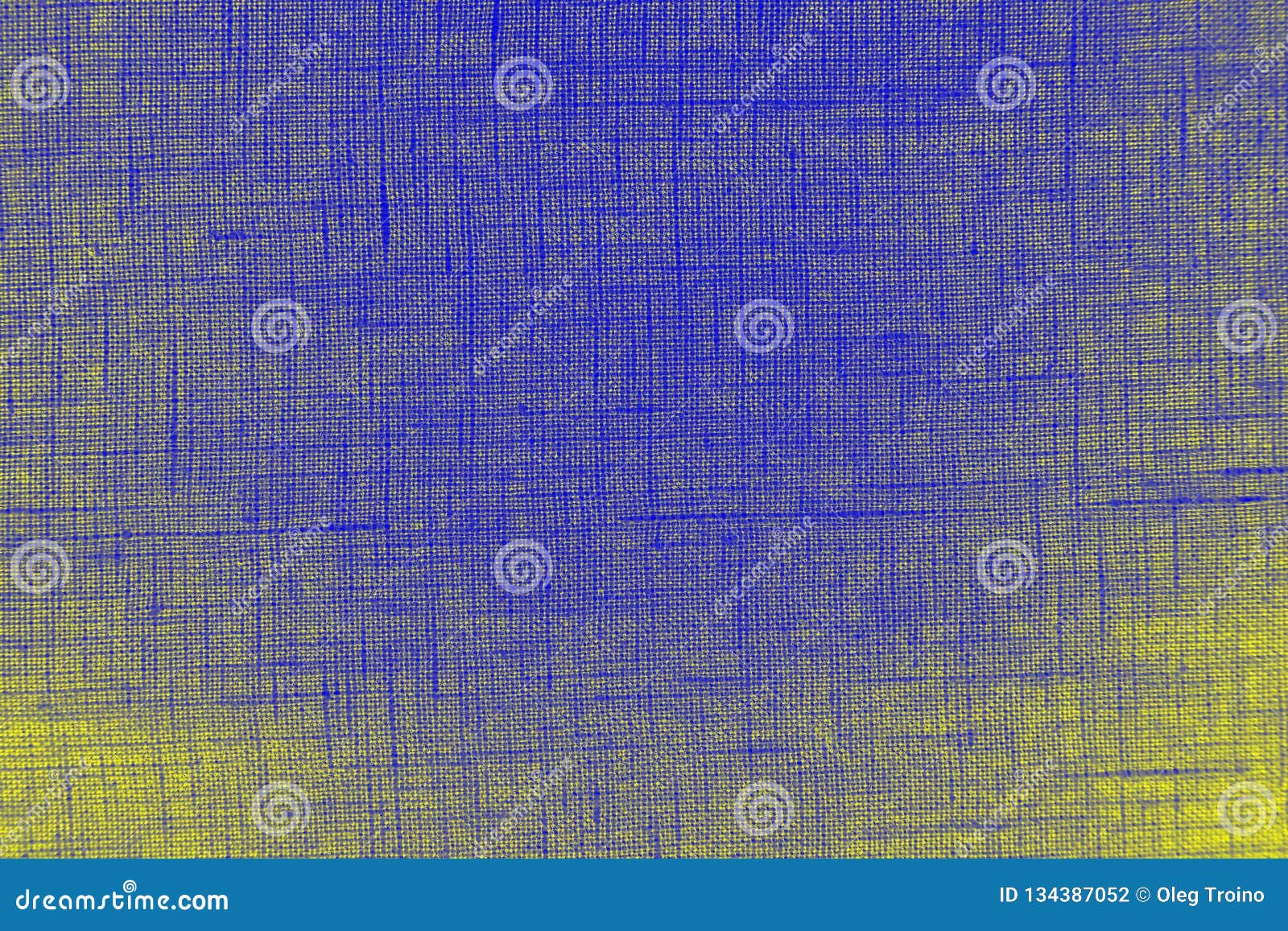 Bright Blue Yellow Background Fabric Texture Stock Photo - Image of ...