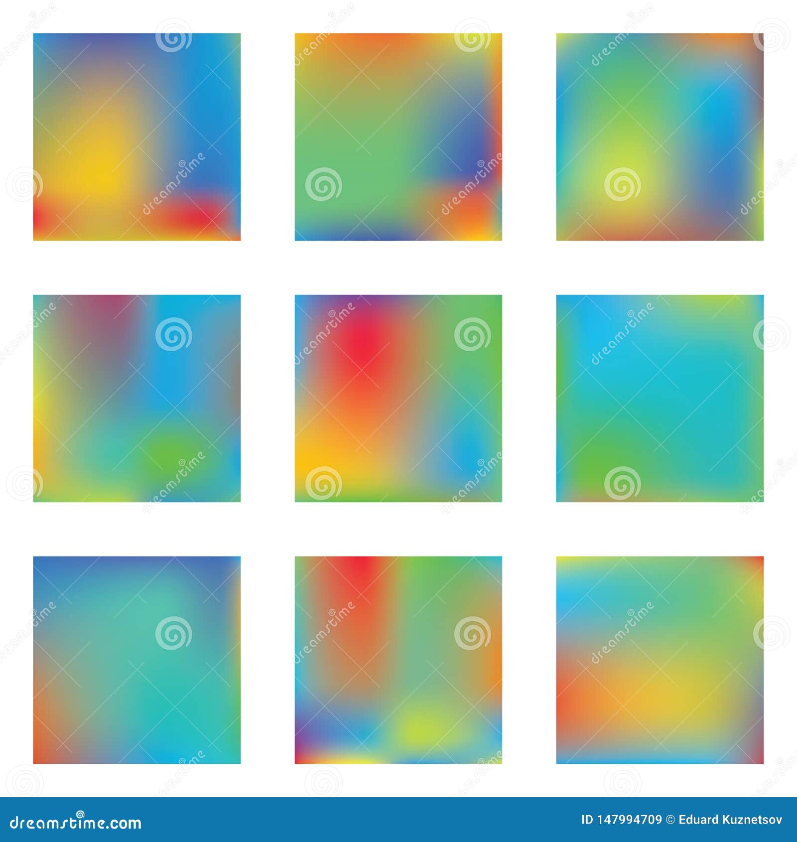 Bright Blurred Graphics from Various Combinations of Colors and Stock ...