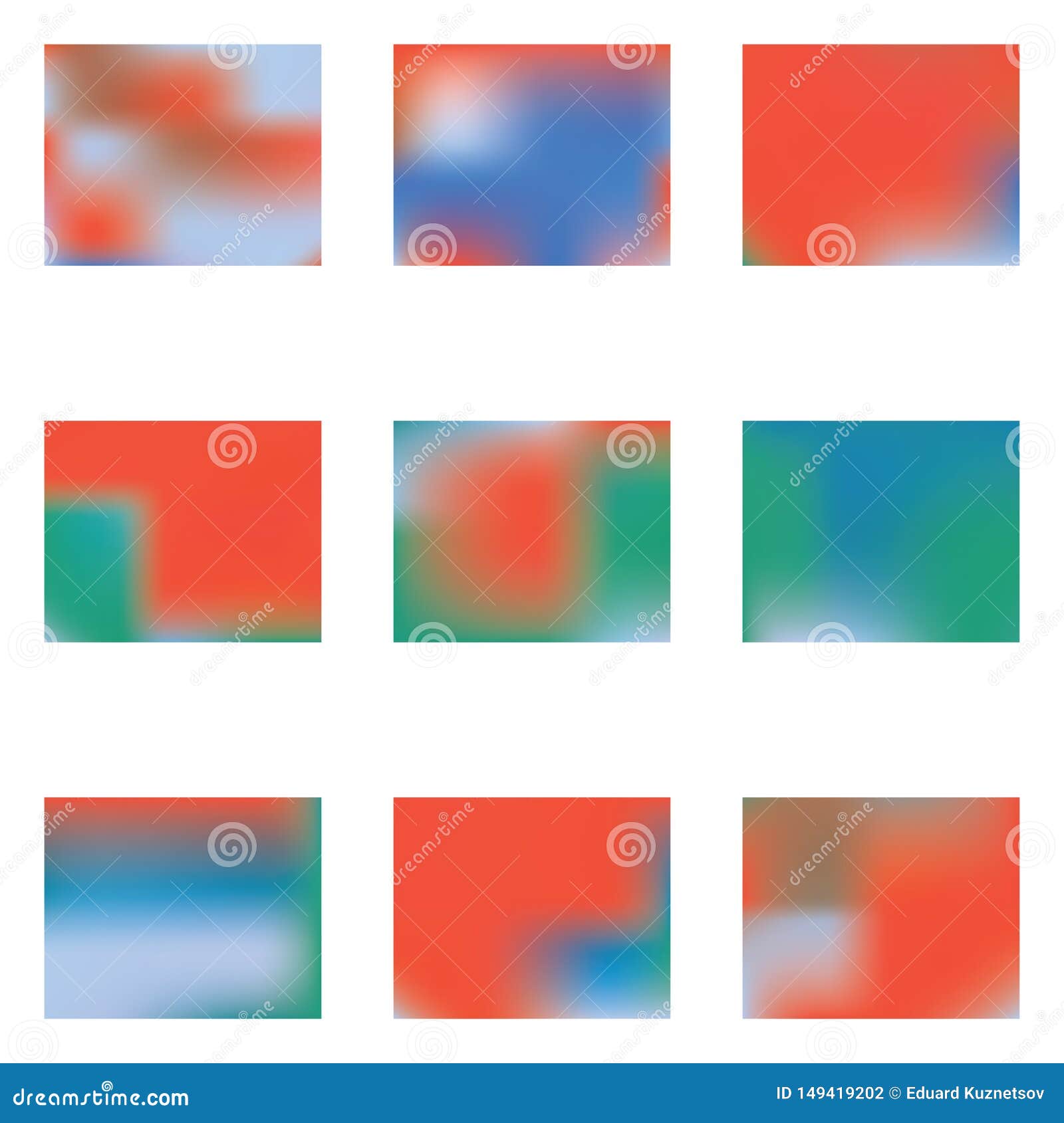 Bright Blurred Graphics from Various Combinations. Stock Vector ...