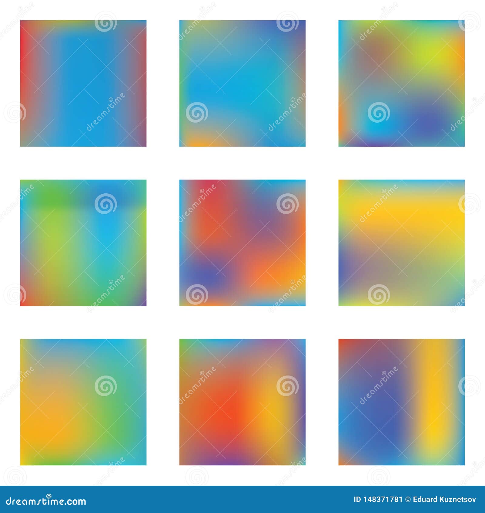 Bright Blurred Graphics from Various Combinations. Stock Vector ...