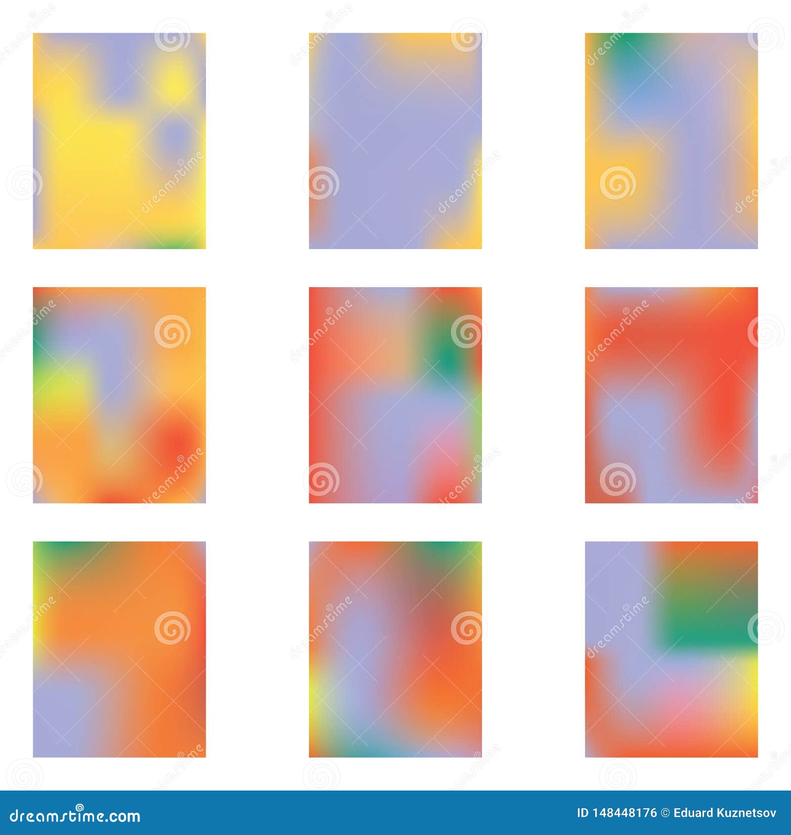 Bright Blurred Graphics from Various Combinations. Stock Vector ...