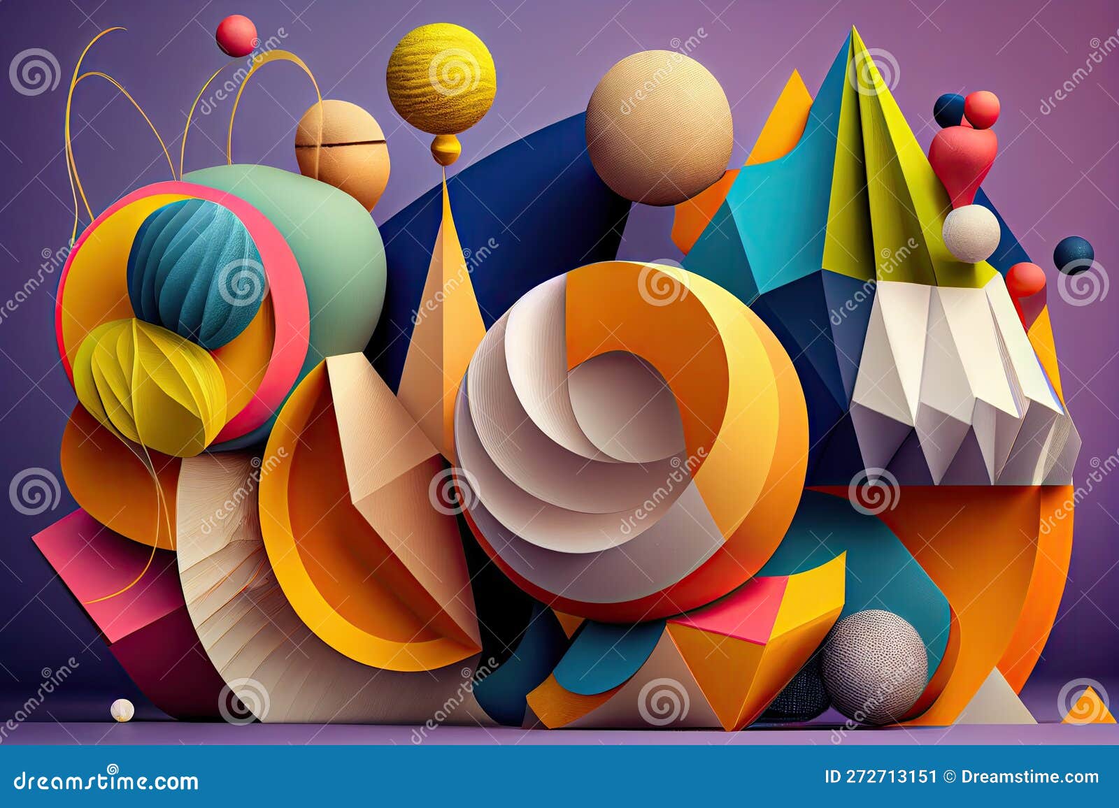 Bright and Bold Mix of Colors, Shapes, and Textures Stock Illustration ...