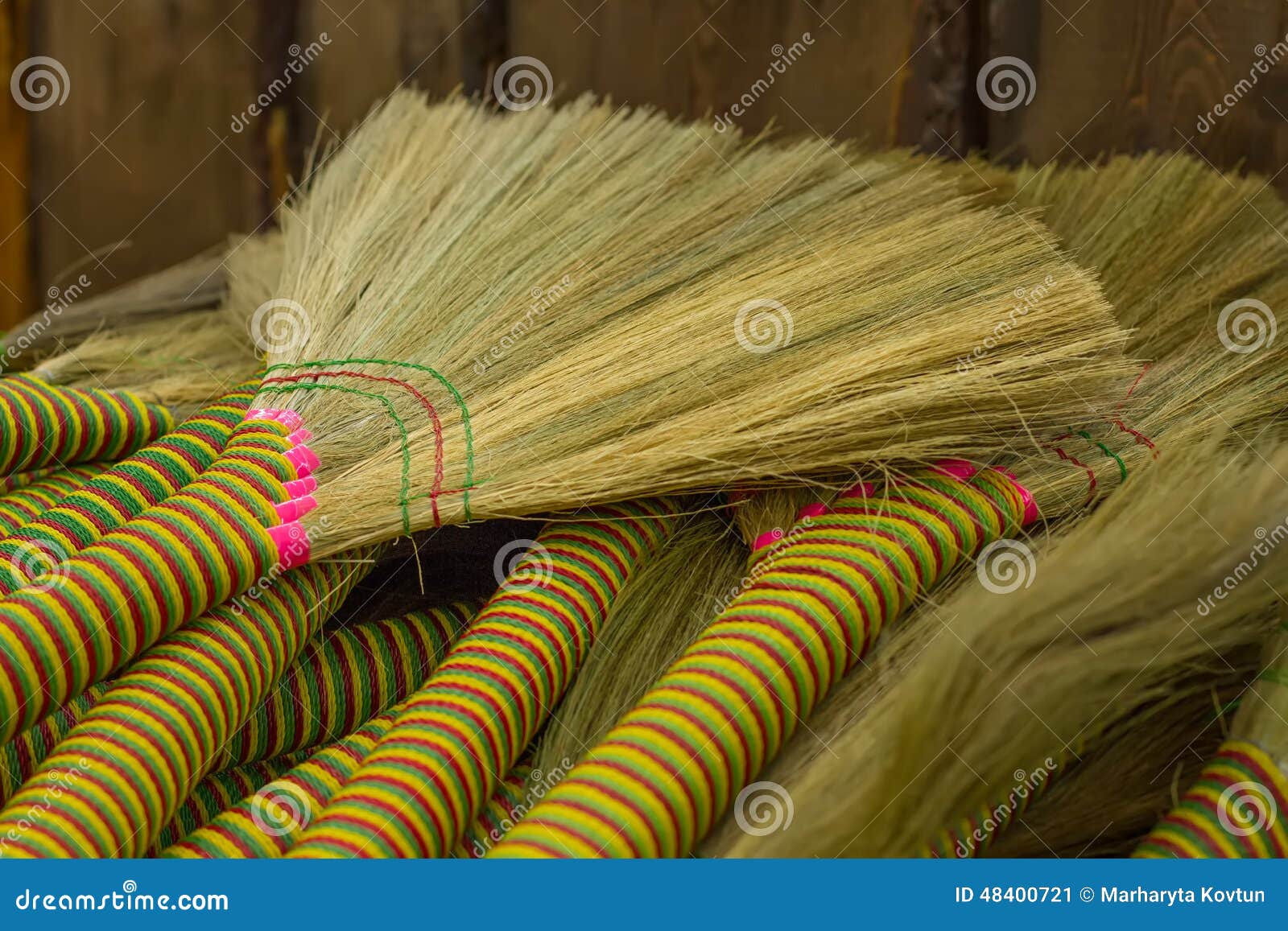 Bright brooms stock image. Image of original, homes, human - 48400721