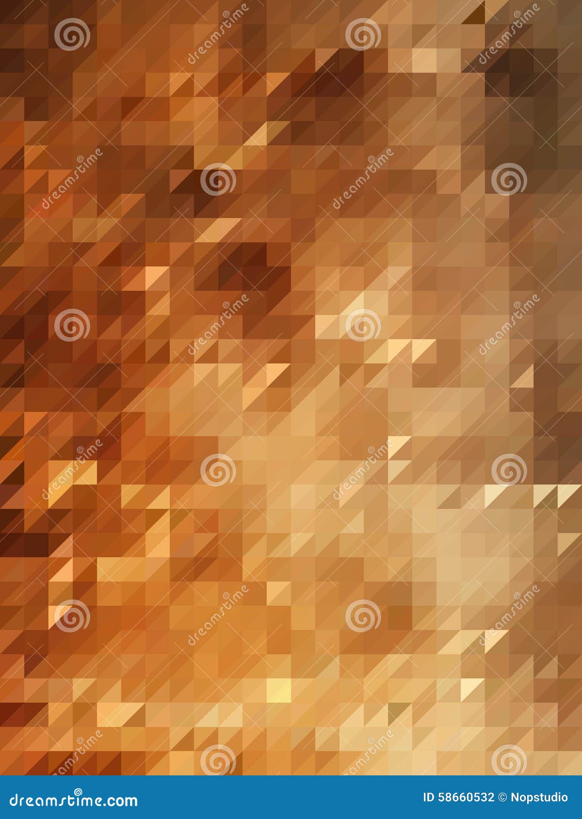 Bright Brown Triangles Pattern Stock Vector - Illustration of pattern ...