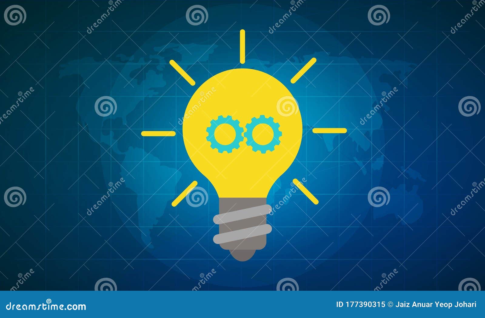 Bright Bulb for a Great Ideation and Creative Thinking Concept Stock ...