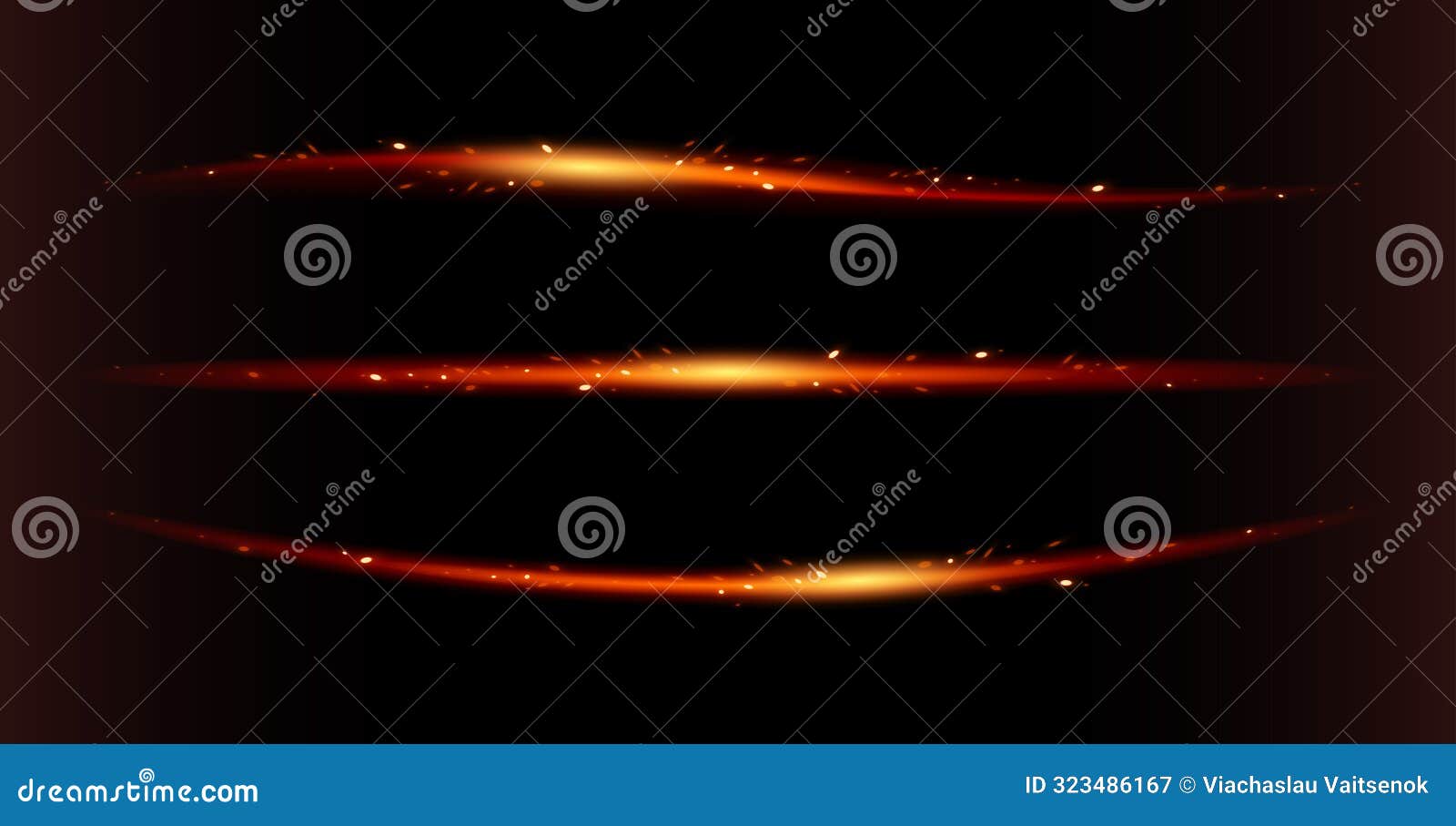 Bright Burning Line Elements To Create Vector Realistic Fire ...