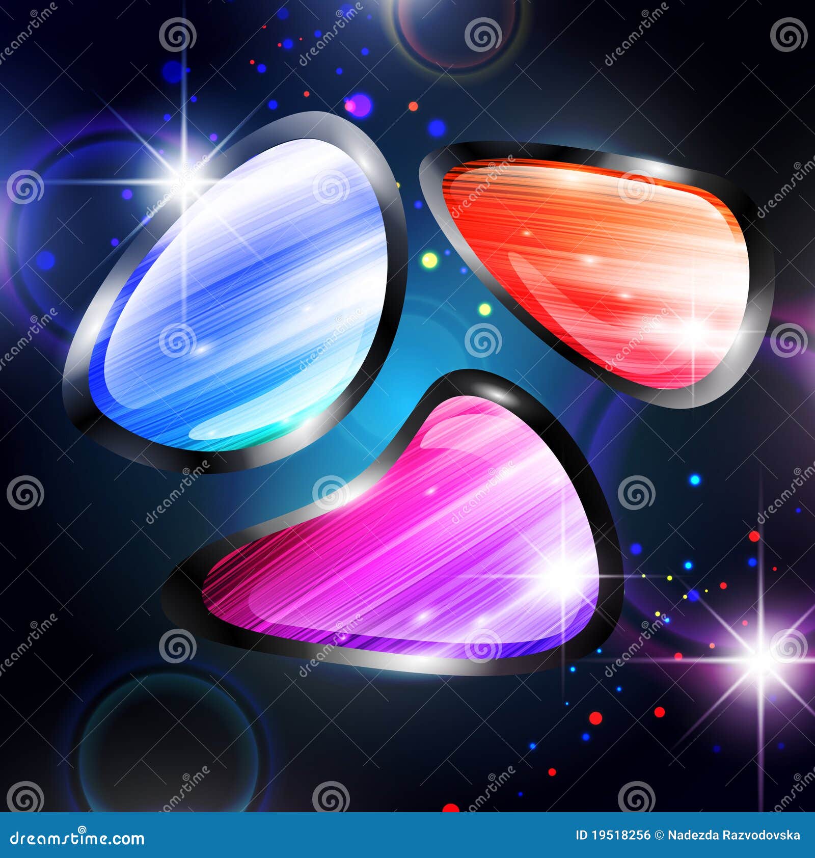 Bright buttons stock vector. Illustration of decoration - 19518256