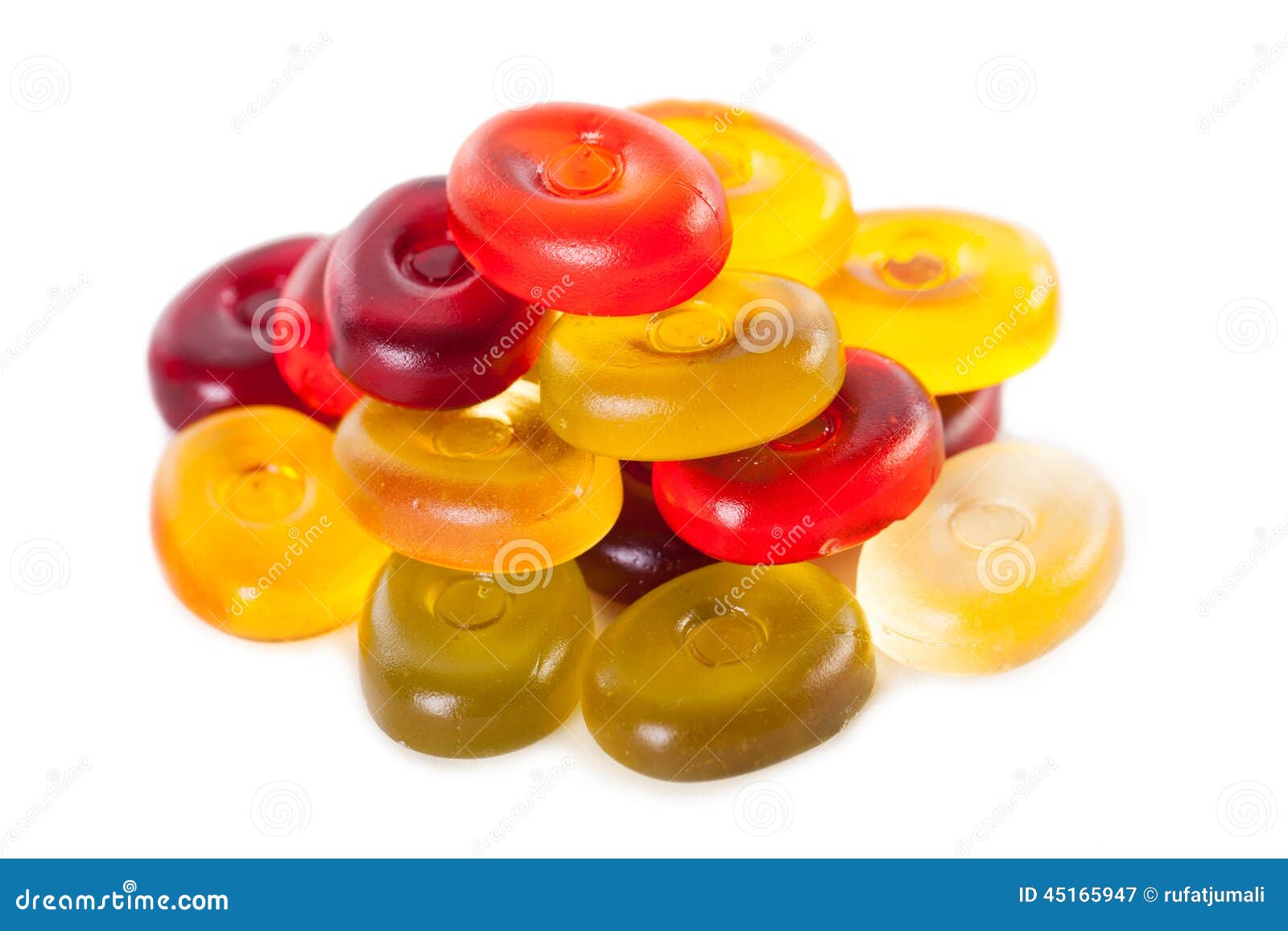 Bright Candies Isolated on a White Background Stock Image - Image of ...