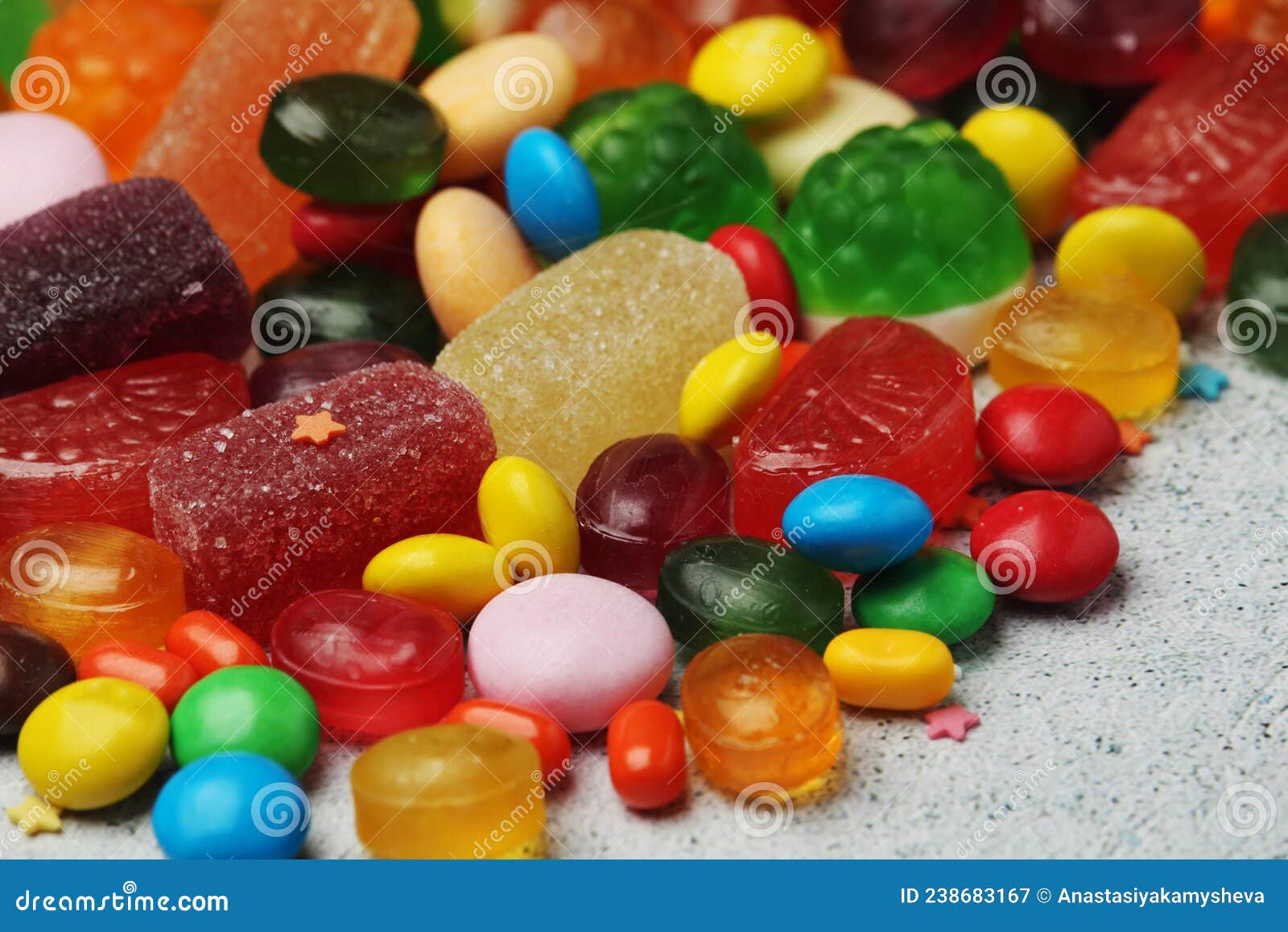 Bright Candy Sweets Background Stock Image - Image of delicious, glass ...