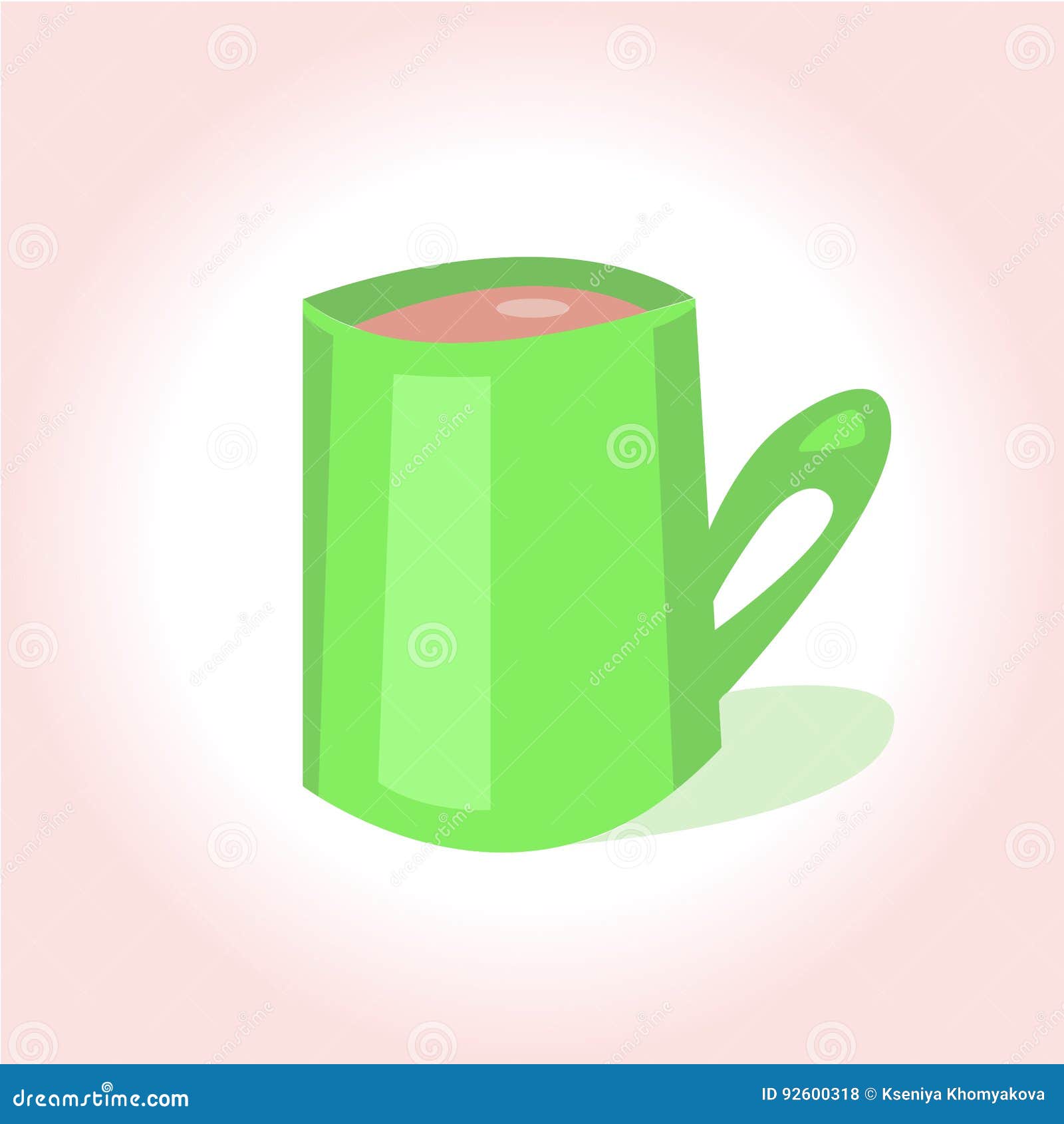 Bright cartoon mug stock vector. Illustration of container - 92600318