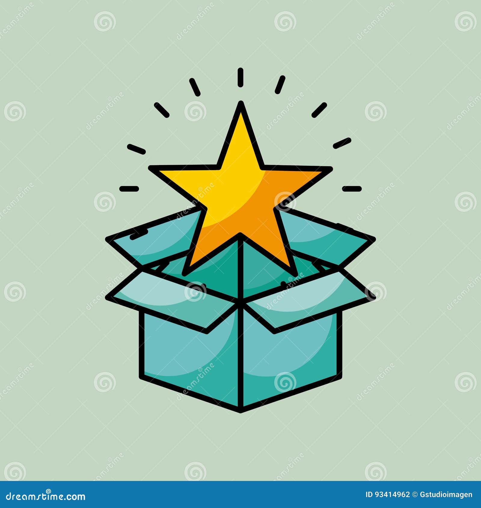 Bright cartoon star image stock vector. Illustration of bright - 93414962