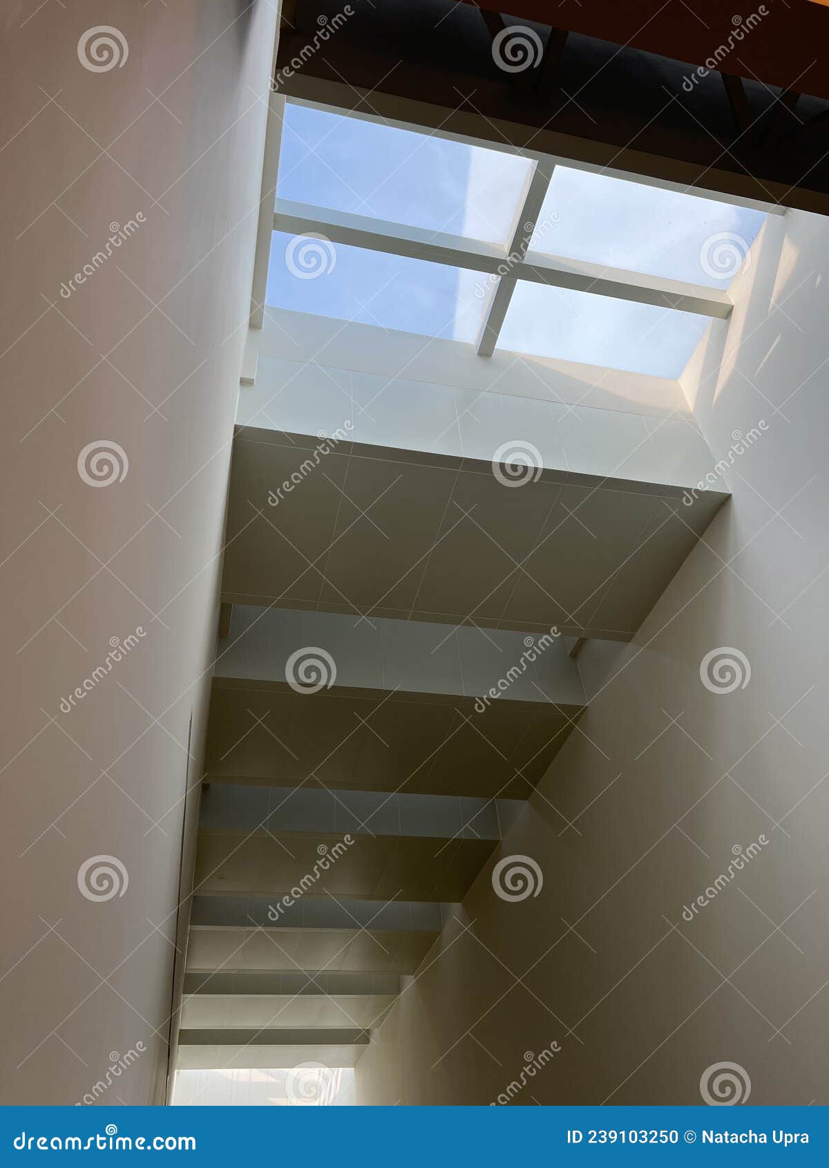 Bright ceiling. stock photo. Image of line, facade, light - 239103250