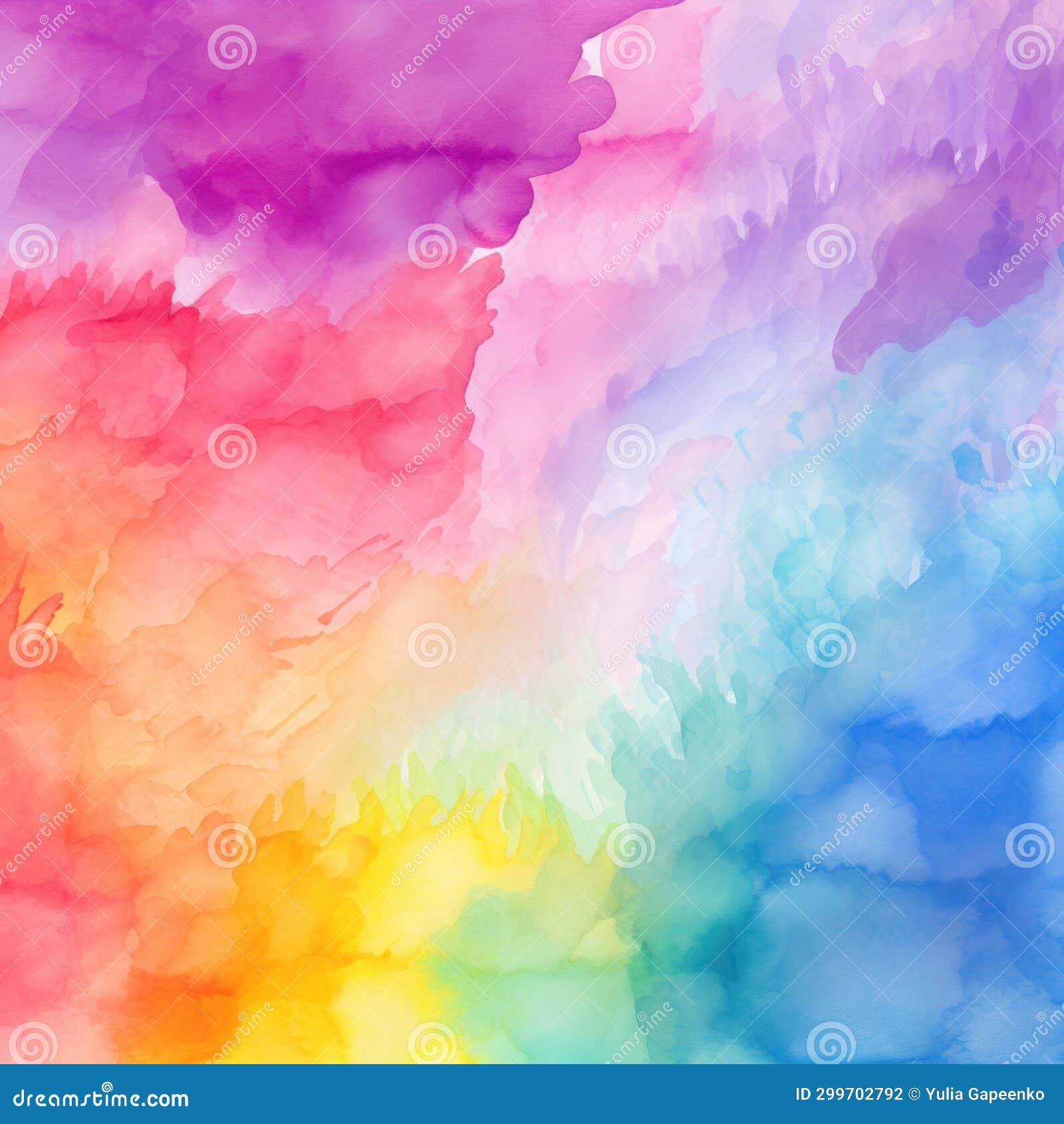 A Bright and Cheerful Background with a Rainbow of Watercolor Tones ...