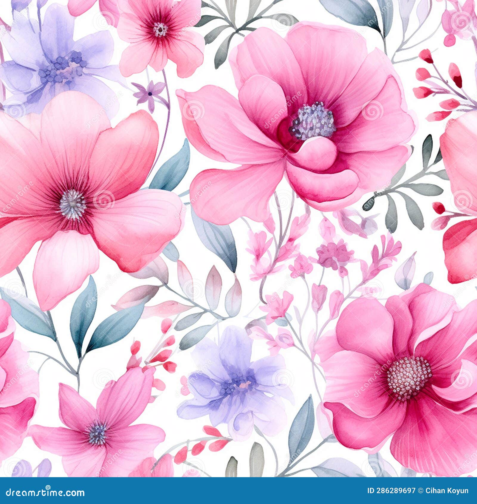 Bright and Cheery Seamless Design Stock Illustration - Illustration of ...