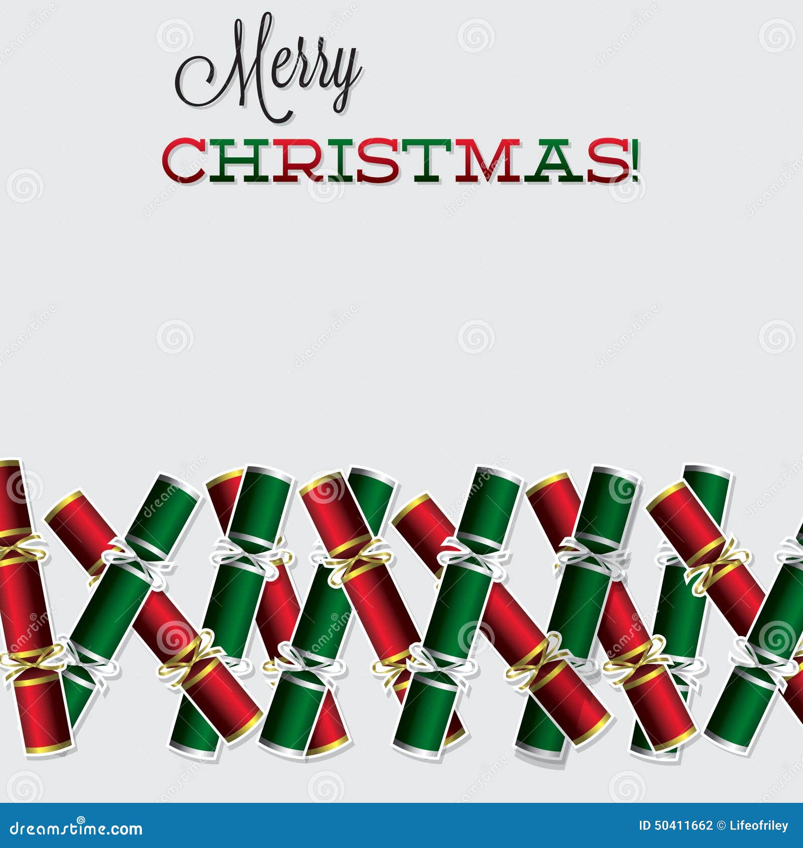 Bright Christmas Cracker Card Stock Vector - Illustration of nostalgic ...