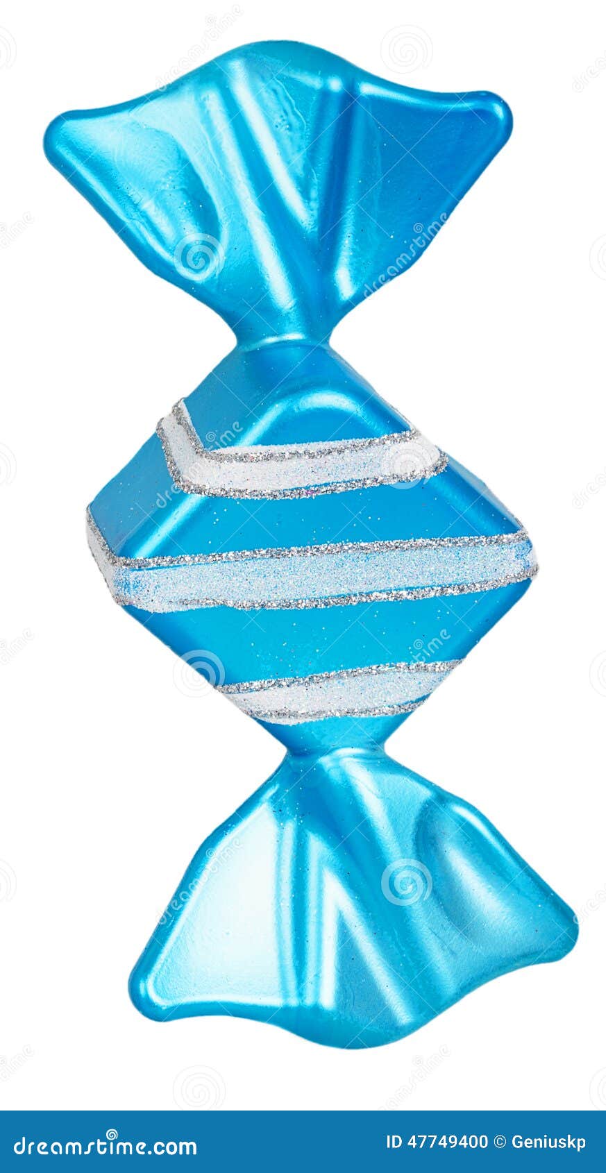 Bright Christmas Tree Toy Blue Candy Stock Photo - Image of leisure ...