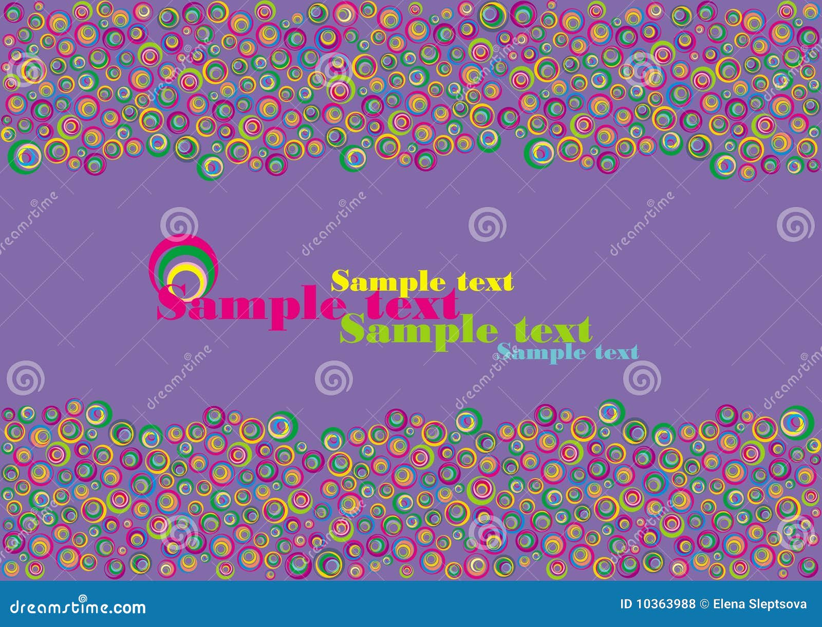 Bright Circle Brochure Cover Design. Template Layout For Annual Report ...