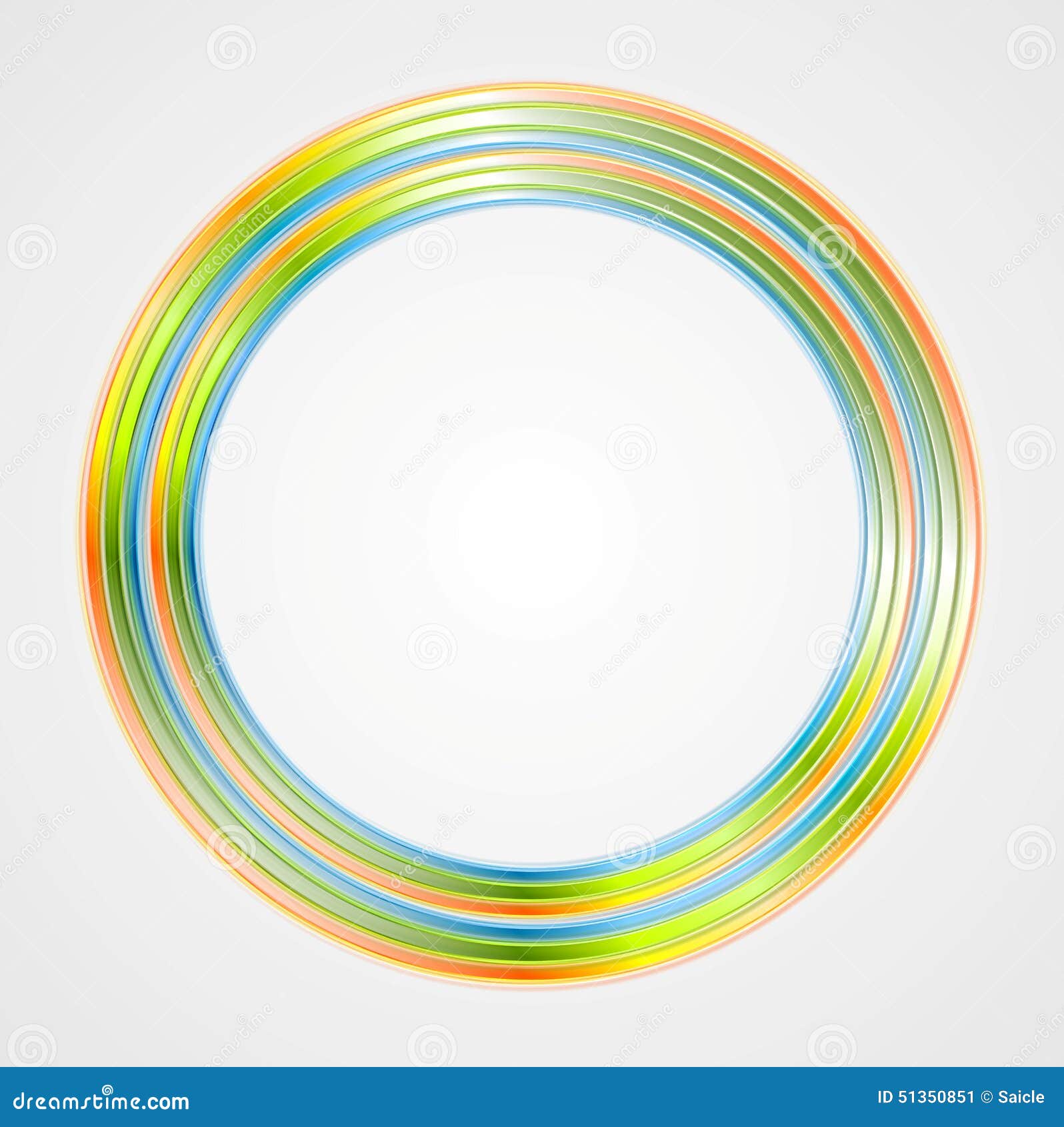 Bright Circle Brochure Cover Design. Template Layout For Annual Report ...