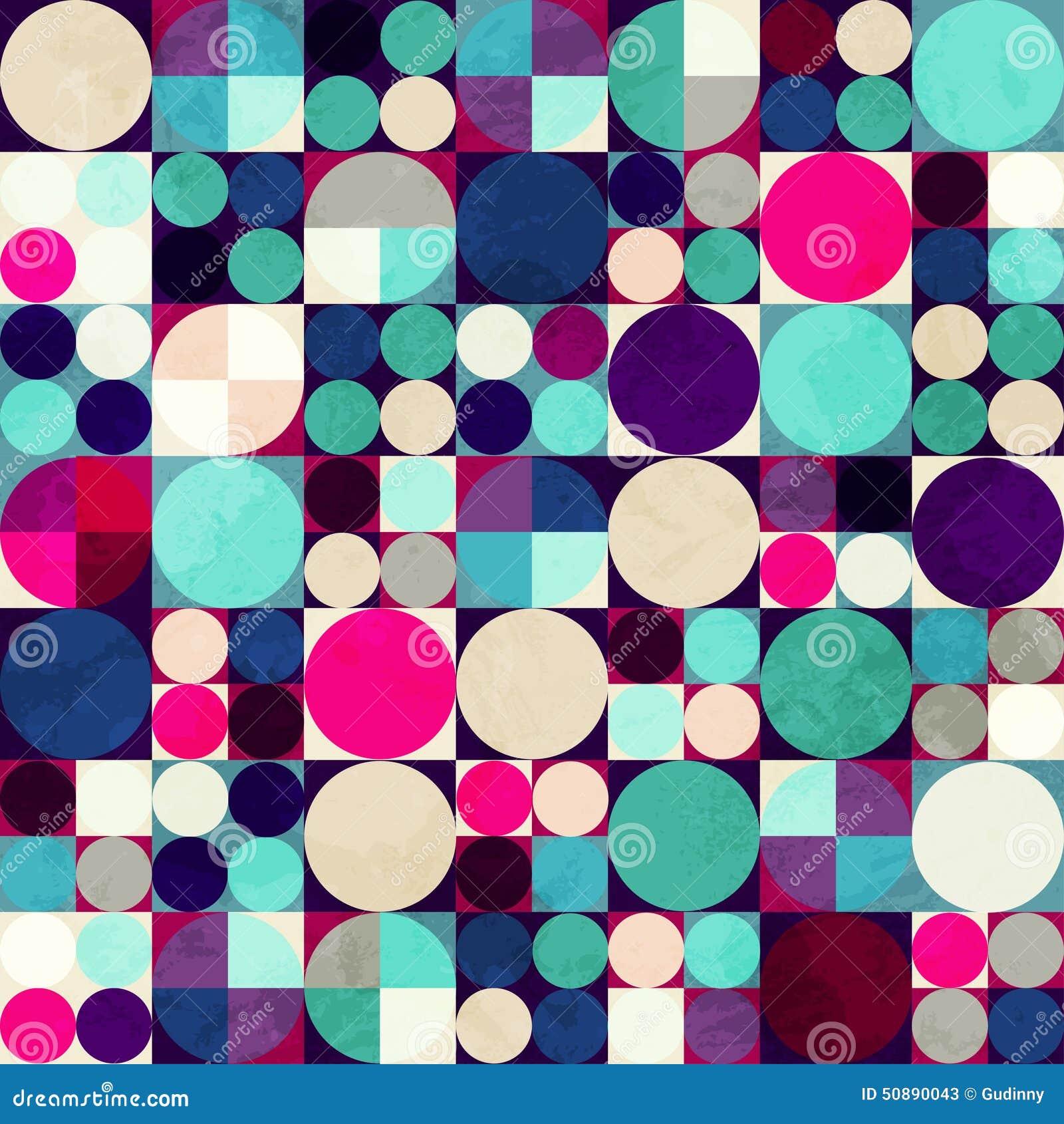 Bright Circle Seamless Pattern Stock Vector - Illustration of backdrop ...