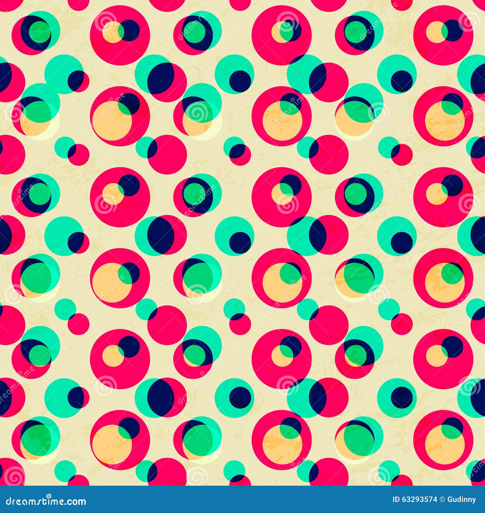 Bright Circle Seamless Pattern Stock Vector - Illustration of file ...